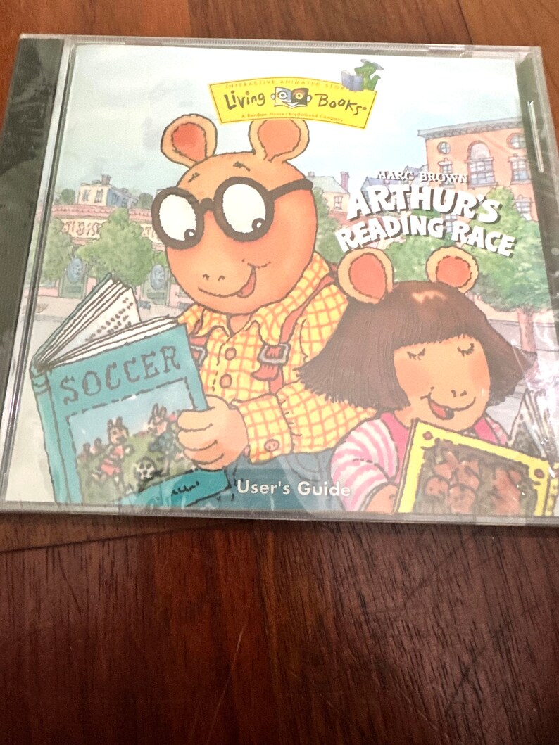 Sealed Vintage Arthur's Reading Race interactive Living Books 1996PC CD ...