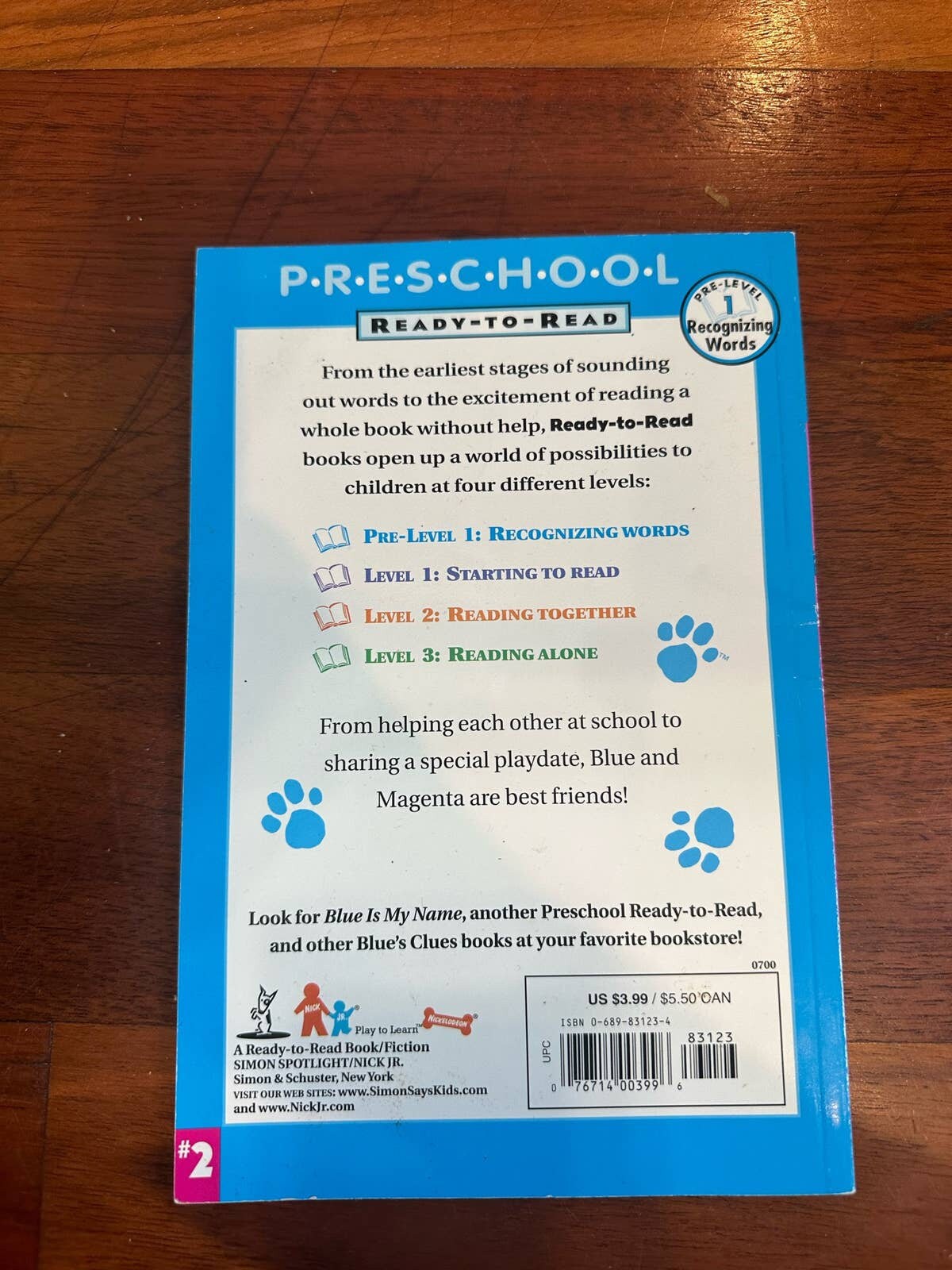 Blue's Clues Ready to Read Pre Level 1 Bookfirst Reader Nick Jr Vtg ...