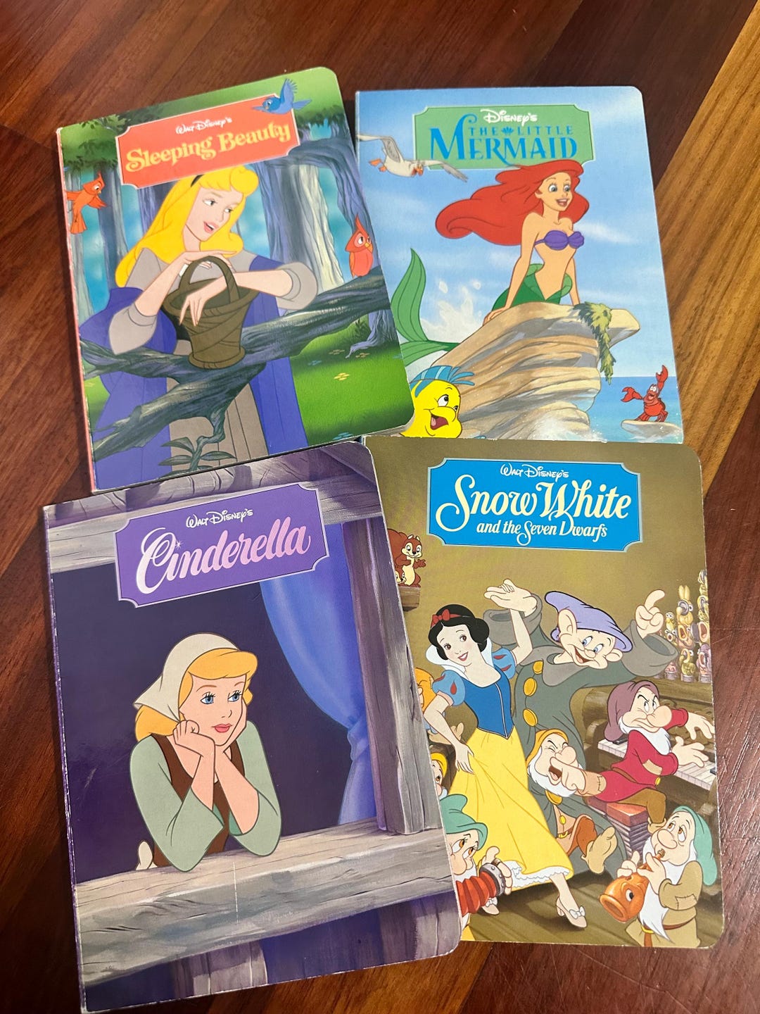 Lot of 4 Disney's Board Books: Cinderella, Sleeping Beauty, Snow White ...