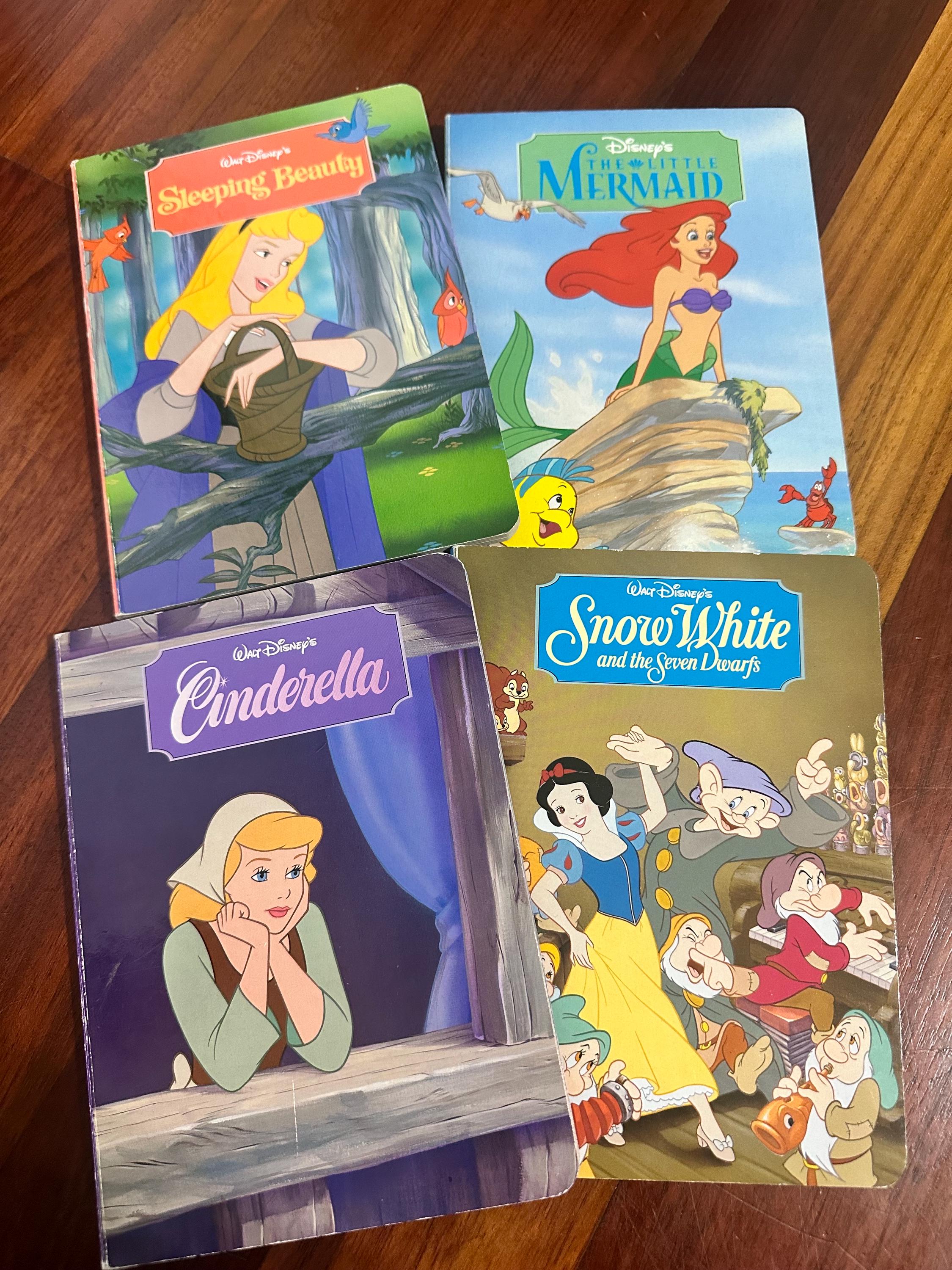 Lot of 4 Disney's Board Books: Cinderella, Sleeping Beauty, Snow White ...