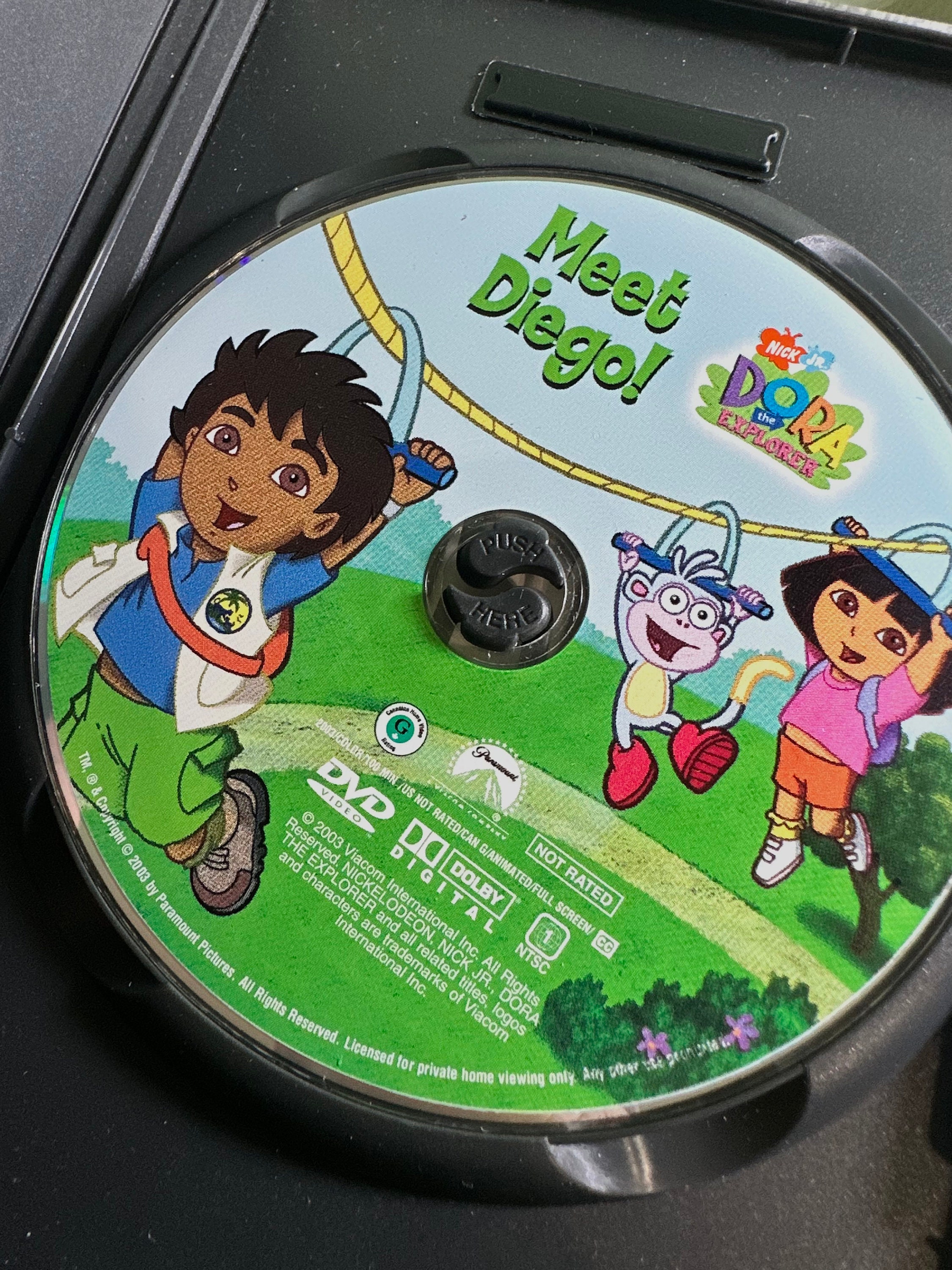 Dora the Explorer Meet Diego DVD, 2003 Nick Jr Includes 2 Bonus ...