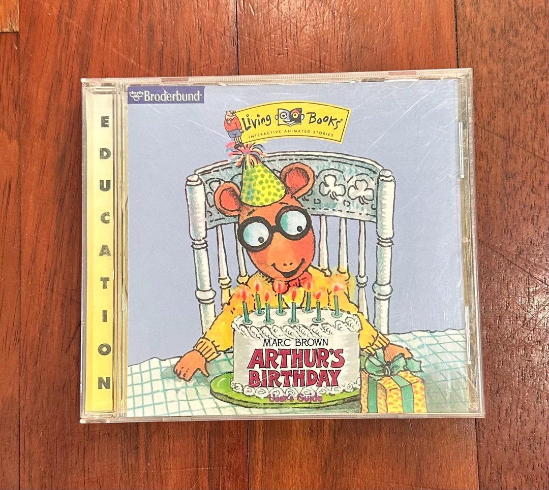 Vintage Living Books Marc Brown Arthur S Birthday Windows Pc 1997
