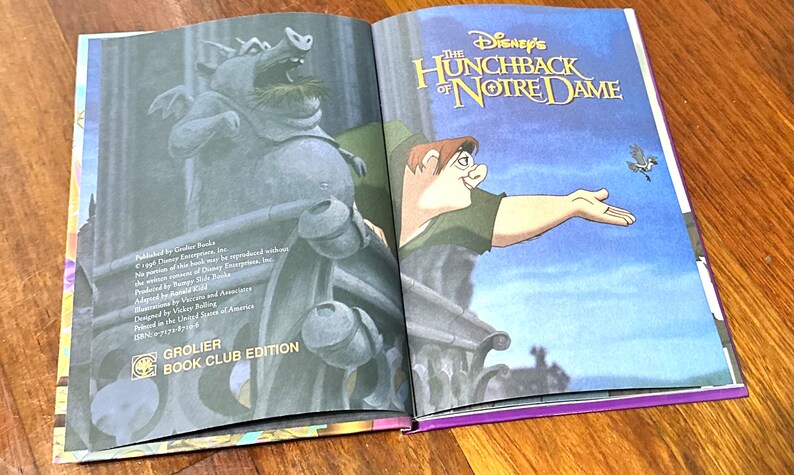 Disney's the Hunchback of Notre Dame (1996, Hardcover) - Etsy