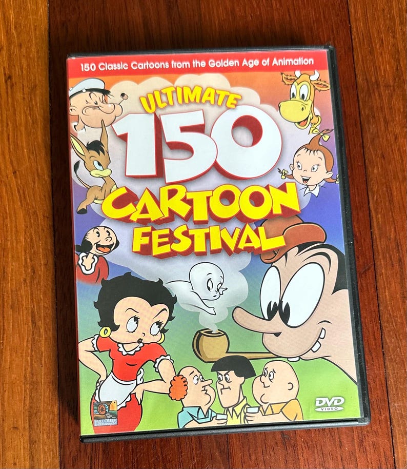 Ultimate 150 Cartoon Festival (DVD, 3-disc Set). - Etsy