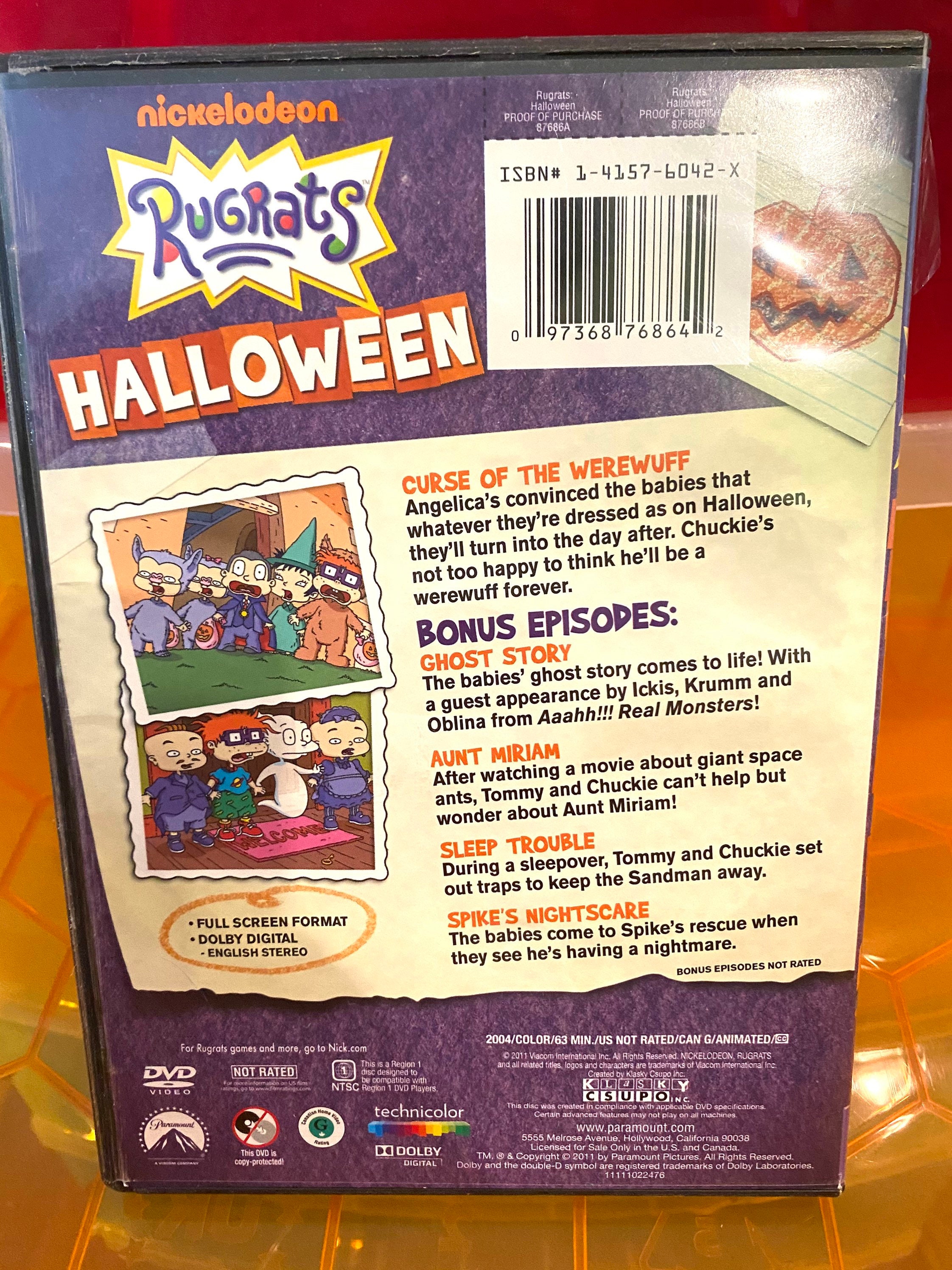 RUGRATS DVD Halloweeen Nickelodeon curse of the Werewuff. - Etsy