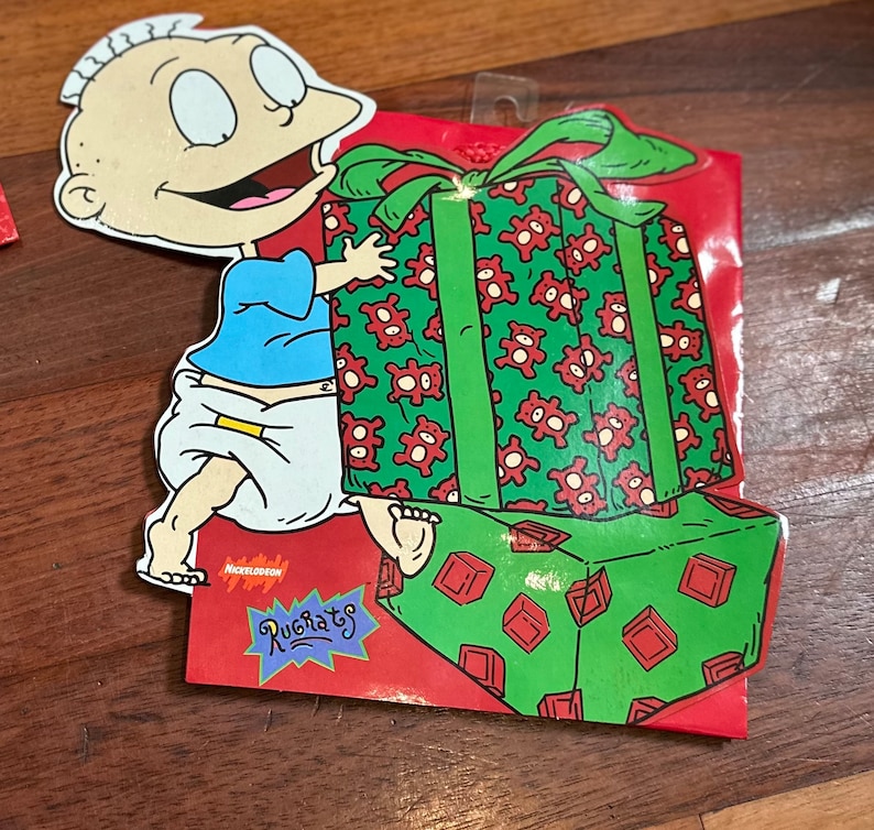 VINTAGE Lot of Five Rugrats Nickelodeon Christmas Theme Gift ...