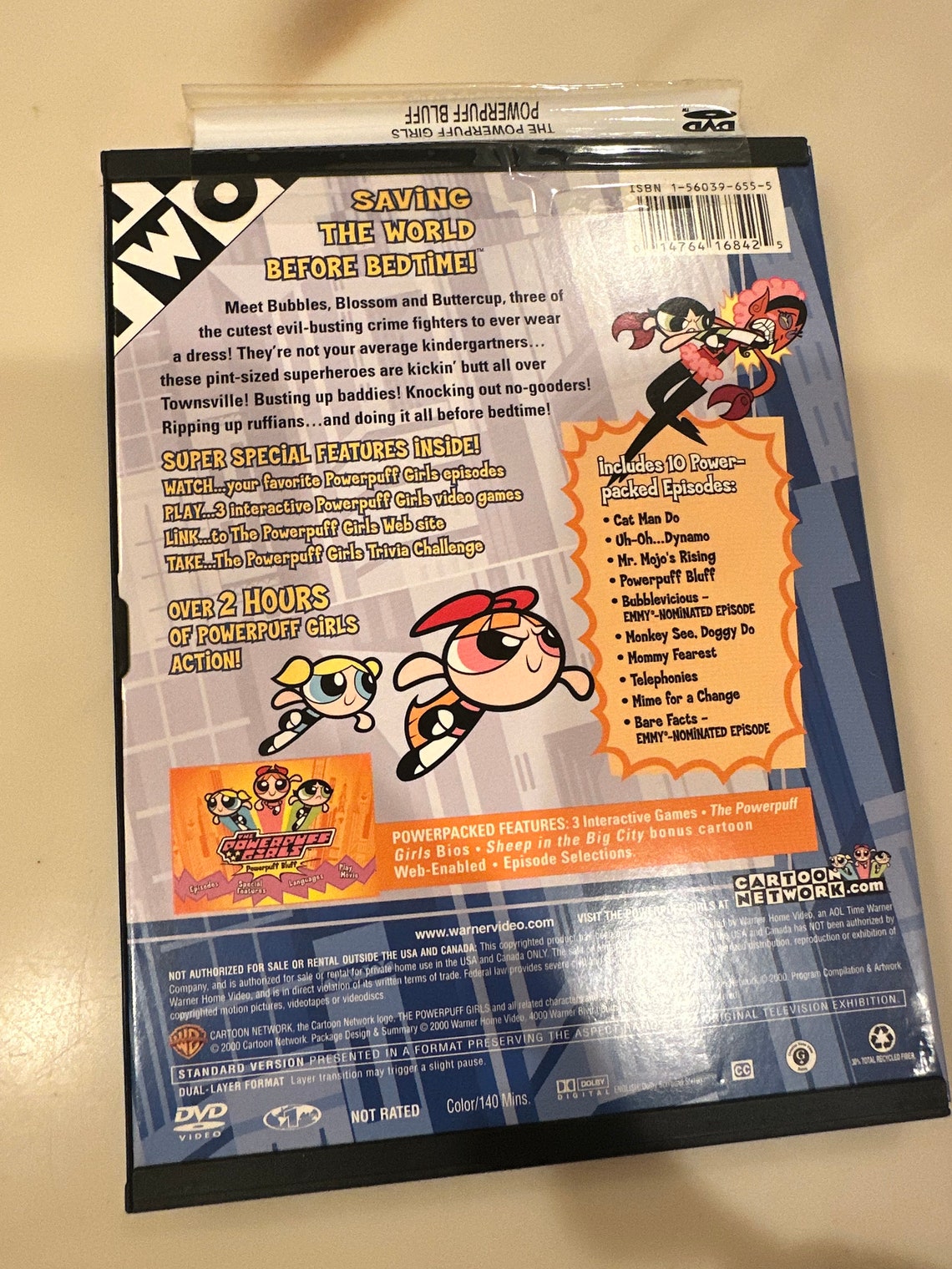 Vtg the Powerpuff Girls - Powerpuff Bluff (DVD, 2000) - Etsy