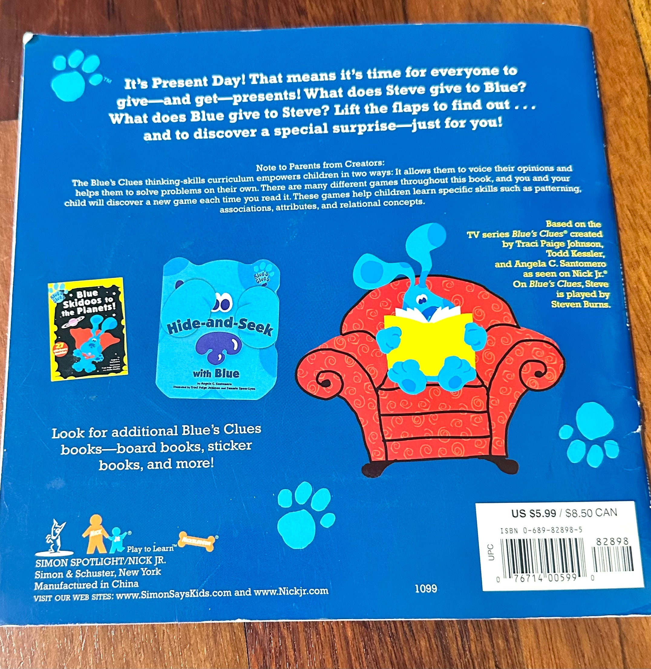 Blue's Clues It's Present Day A Lift the Flap Story Paperback Book - Etsy