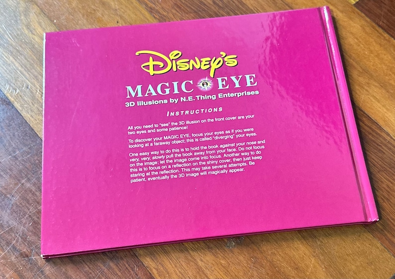 Disney's Magic Eye by Andrews & Mcmeel (1994, Hardcover) - Etsy