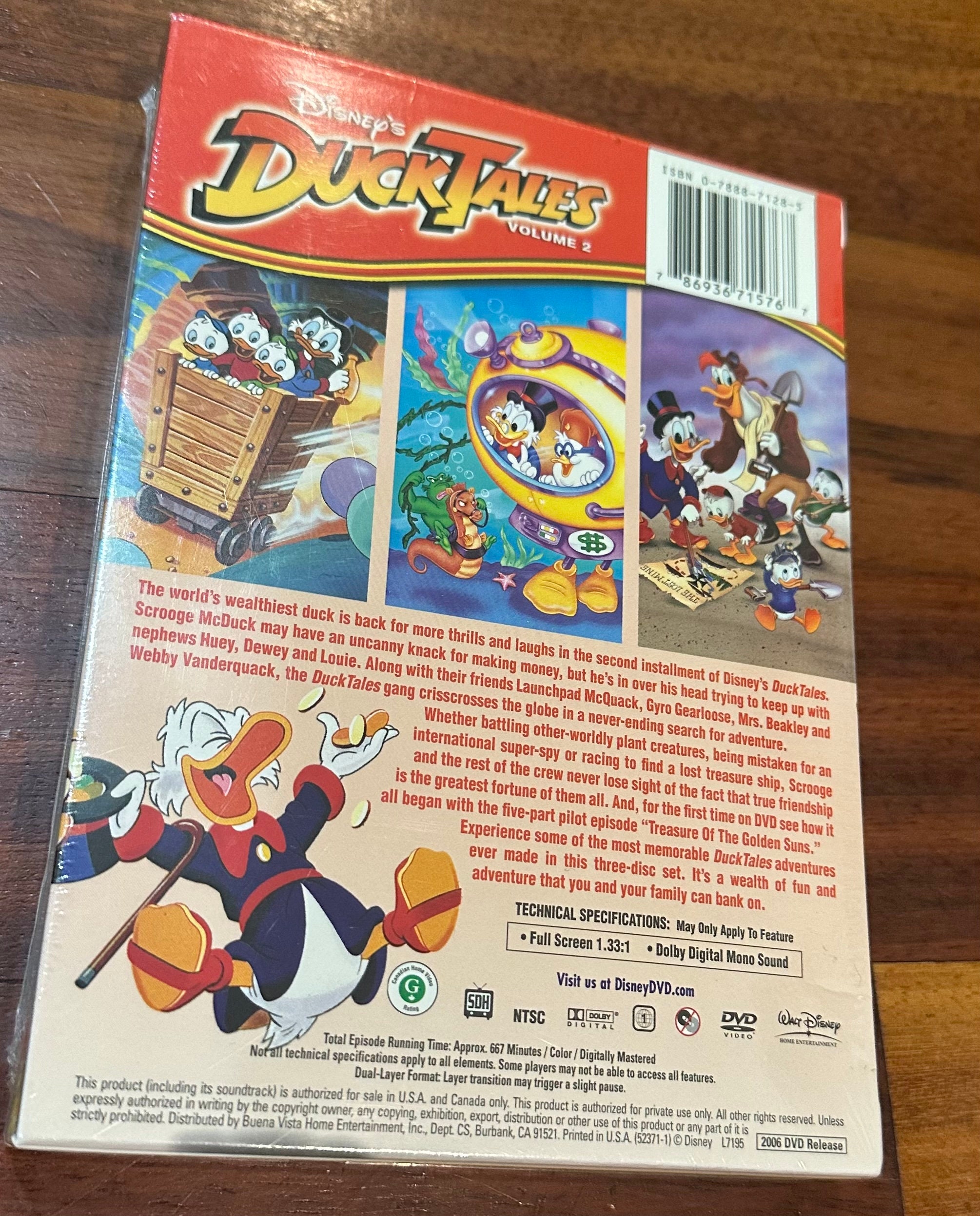 SEALED Ducktales Volume 2 DVD, 3-disc Set 2 of the 3 Discs Are - Etsy