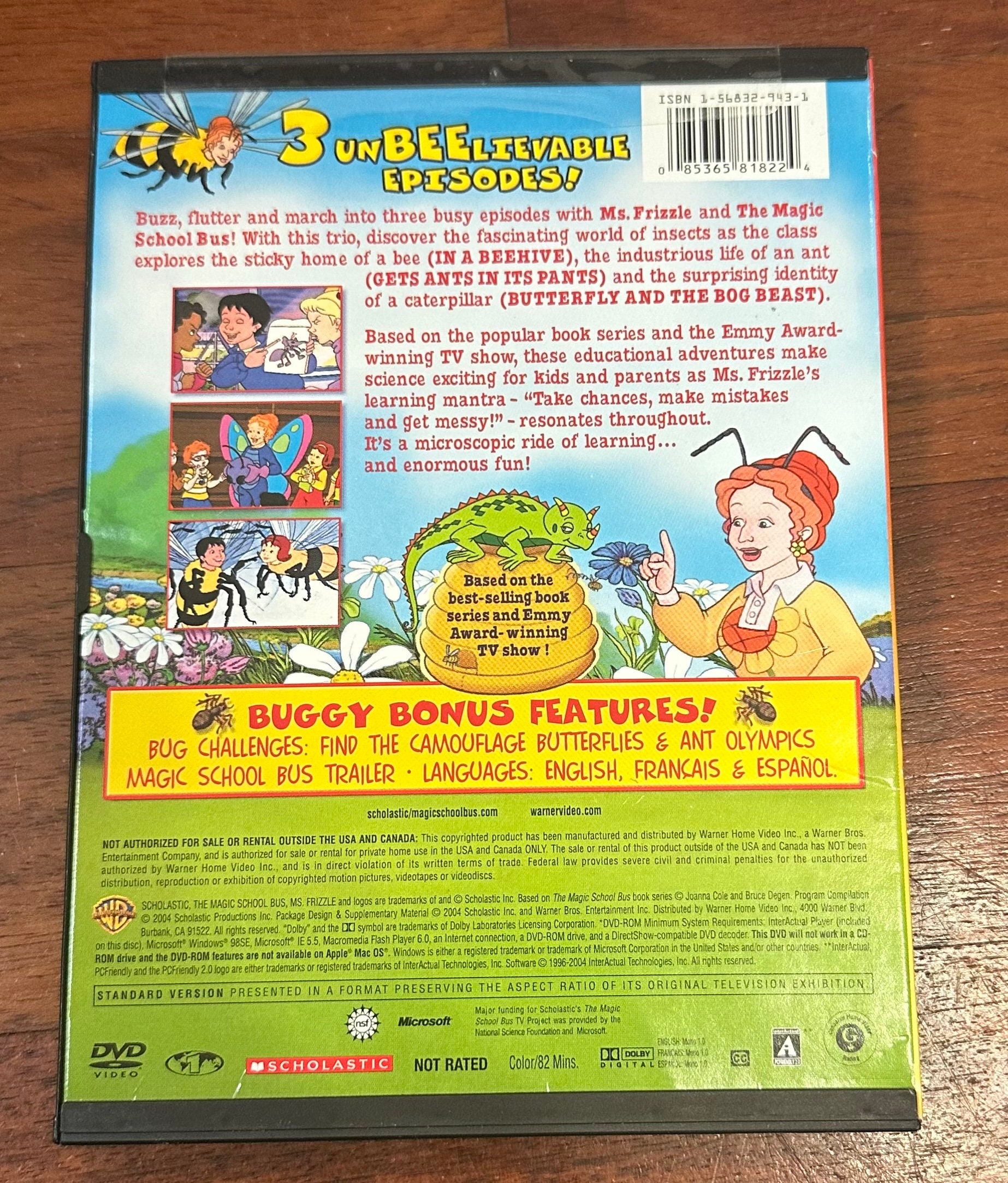 Brand New Magic School Bus Bugs, Bugs, Bugs DVD, 2004 Bonus Feature - Etsy
