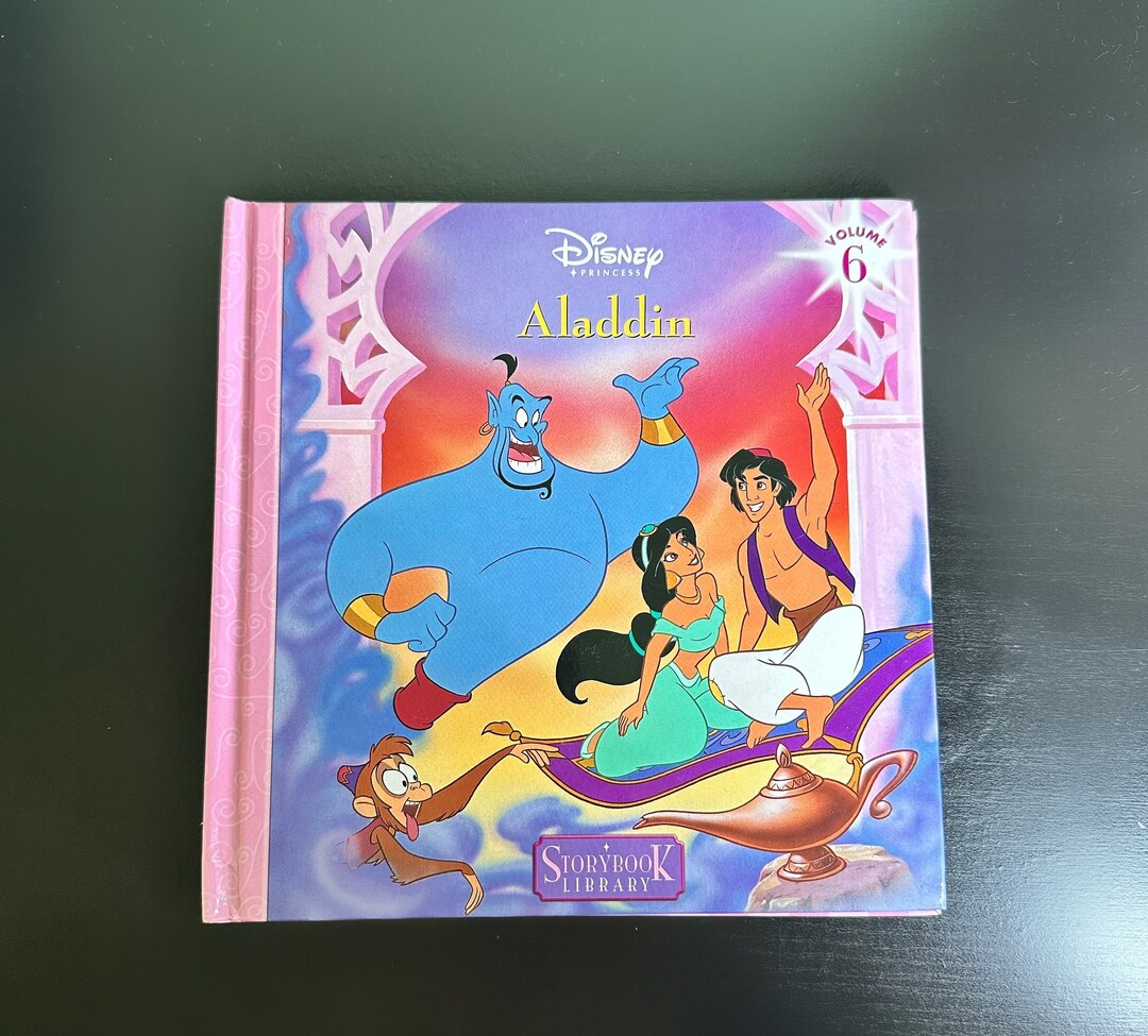 Disney Princess Storybook Library Children's Books Aladdin - Etsy