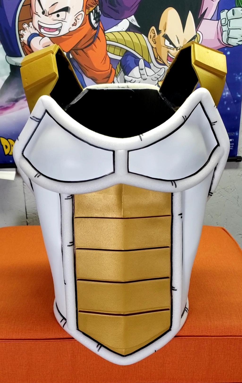 Saiyan Armor Cosplay Female Vegeta Cell Saga Universal Fitwhite/gold - Etsy