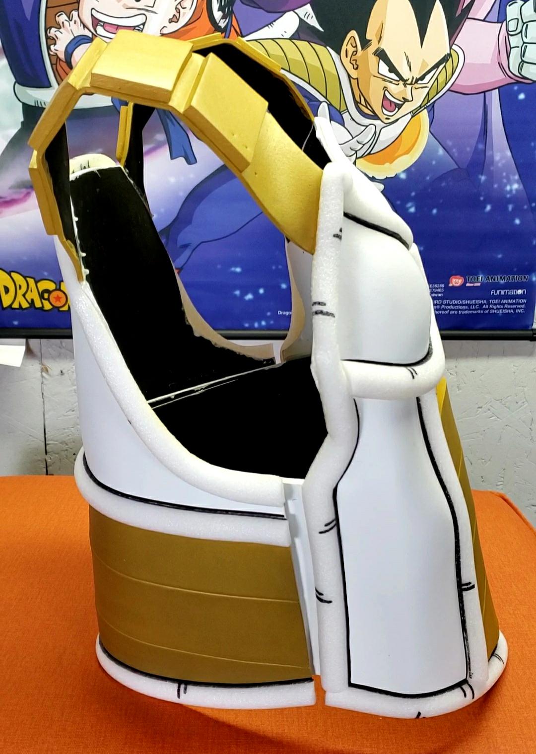 Saiyan Armor Cosplay Female Vegeta Cell Saga Universal Fit(white/gold ...