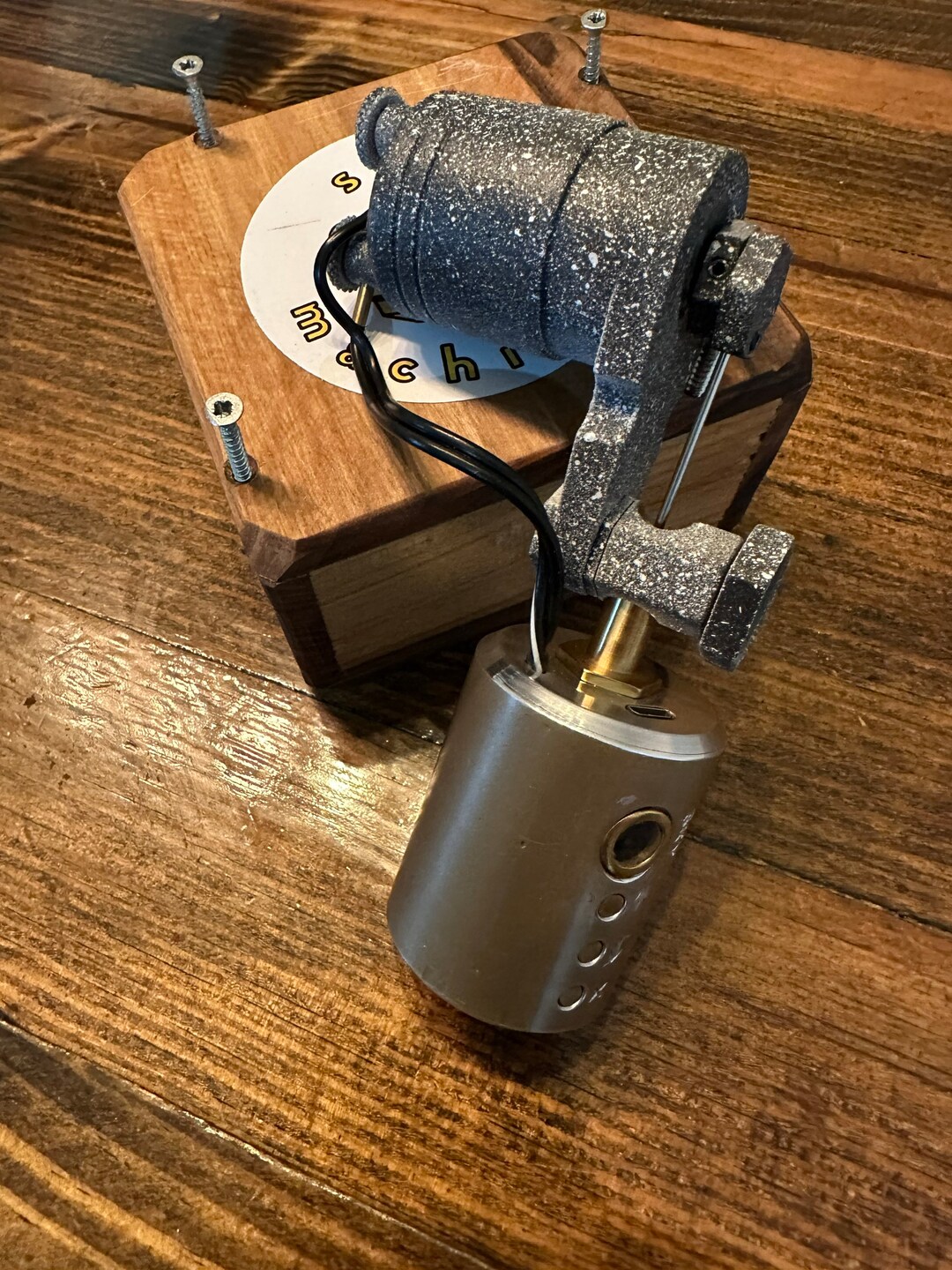 Sky Machine Wireless Machine: Black and White Speckle With Vintage Gold ...