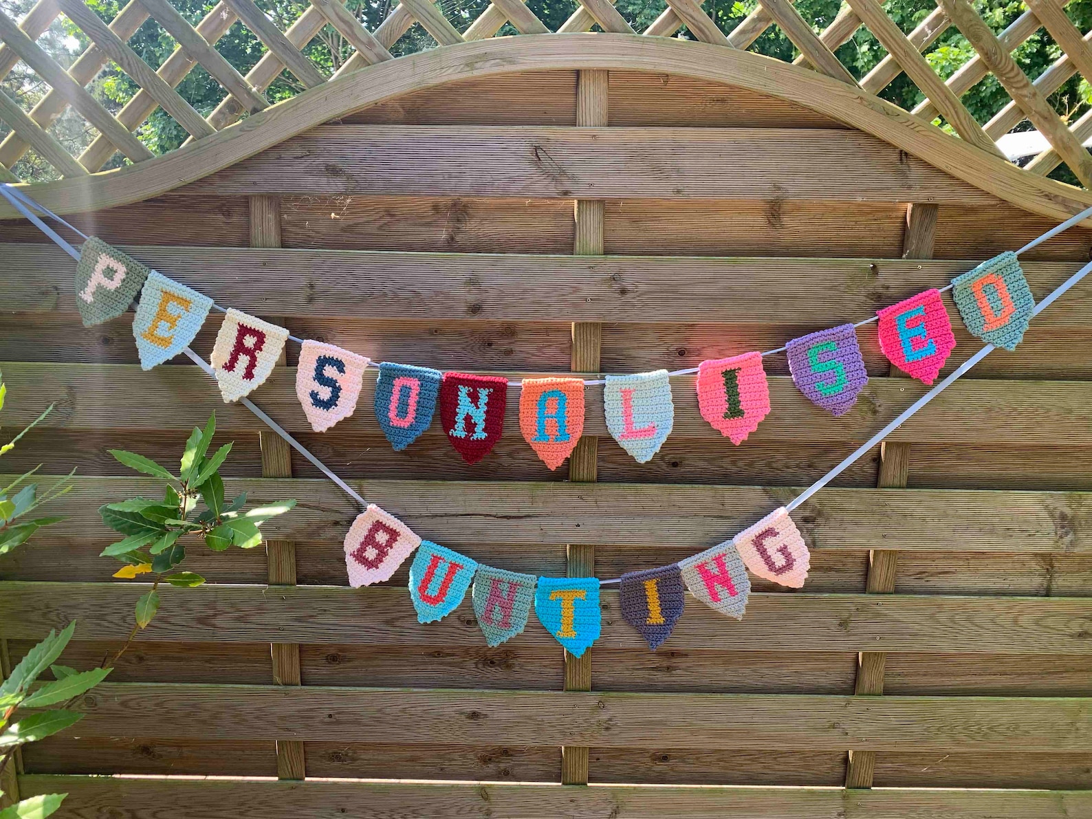 Alphabet and Numbers Crochet Bunting | Etsy
