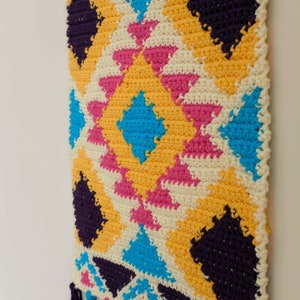 Aztec Crochet Wall Art Hanging Pattern Intarsia Pattern - Etsy