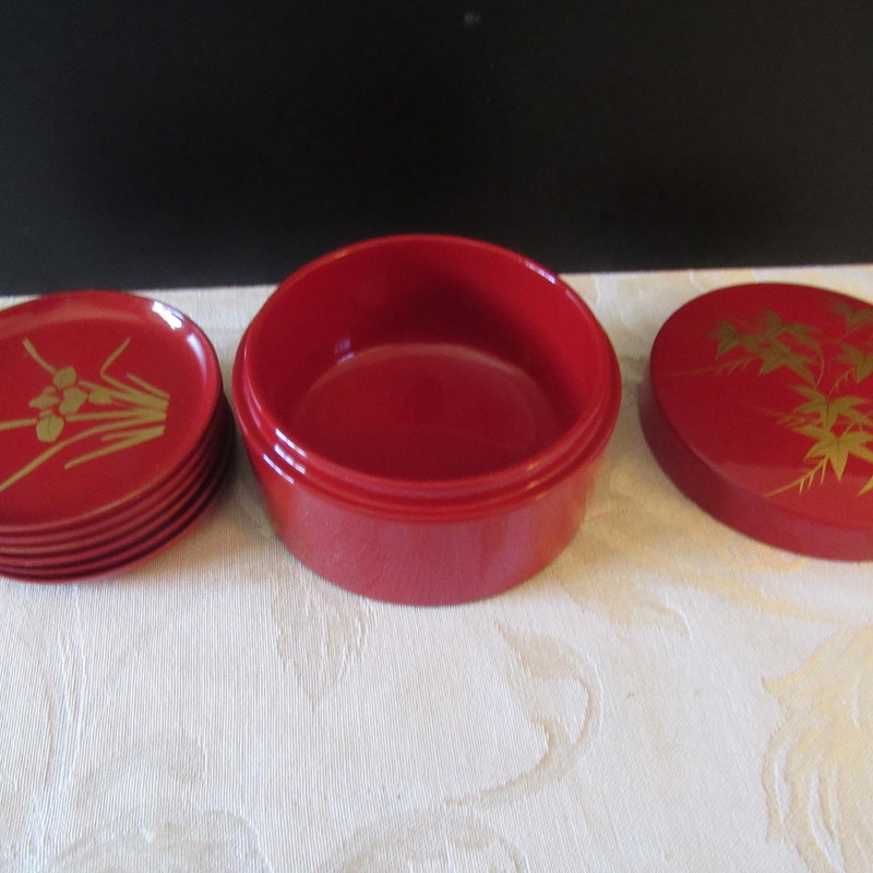 Lacquer Coasters - Etsy