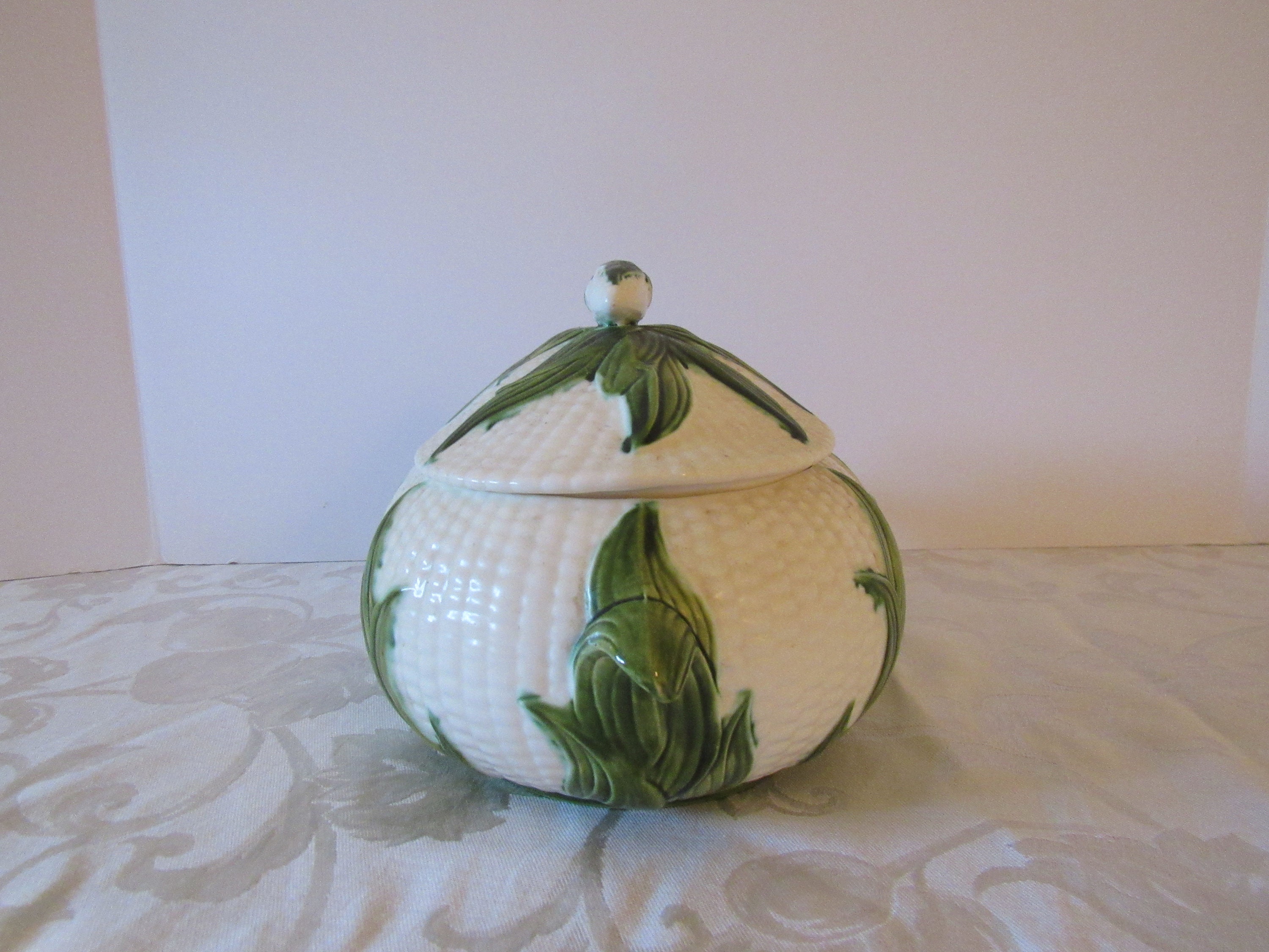 Vintage Ear of Corn Ceramic Serving Dish With Lid, Casserole Dish With ...