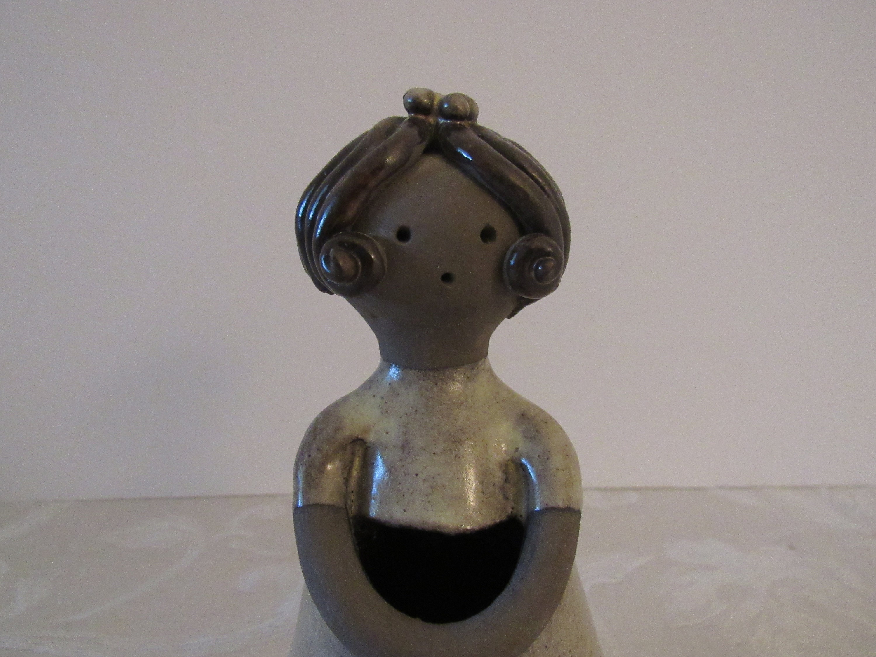 Vintage Elbogen Keramik Pottery Girl Figurine Flower Holder - Etsy