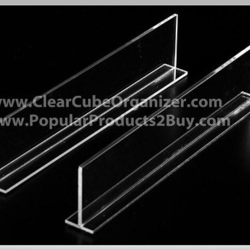 Displays2buy Clear Acrylic REMOVABLE Dividers included 4 - Etsy