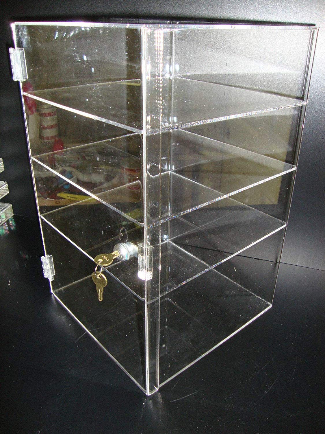Displays2buy 12 X 12 X 19 Locking Security Showcase Safe Box Acrylic ...