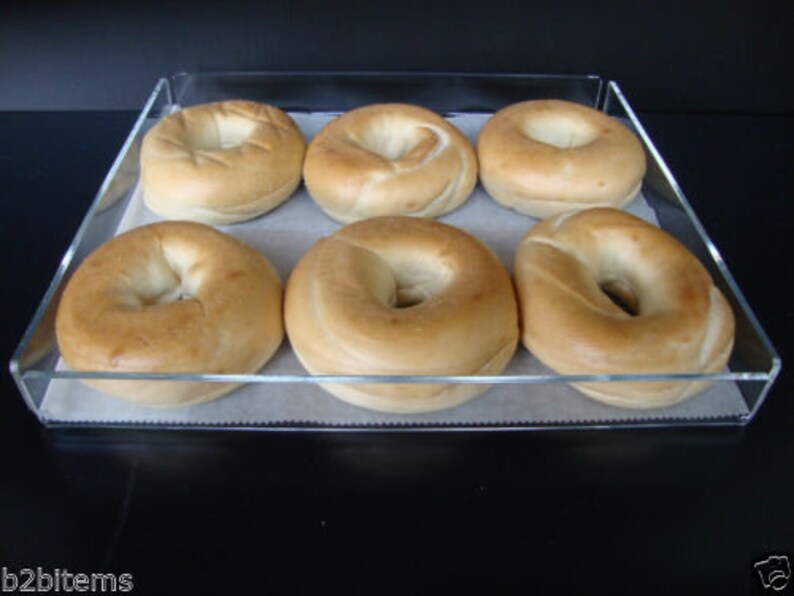Displays2buy Acrylic Case W/4 Trays Pastry Bakery Donut Bagels Cookie ...