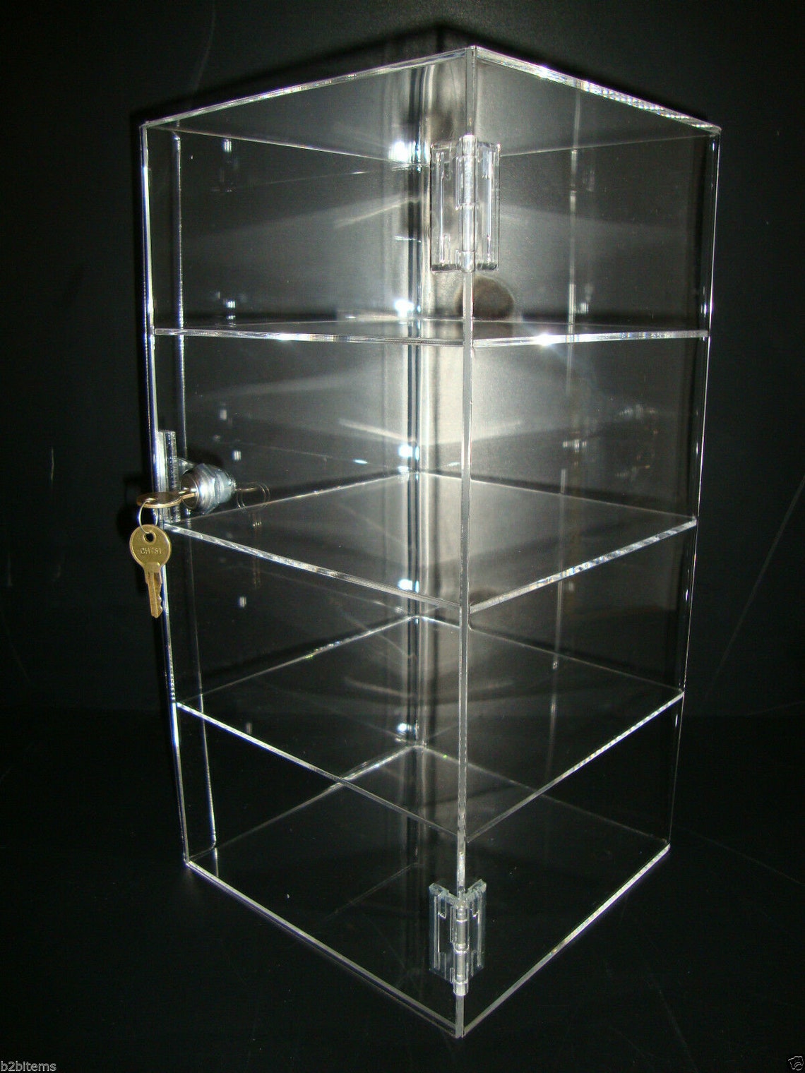 Displays2buy 8" X 8" X 16" Locking Security Showcase Safe Box Acrylic ...