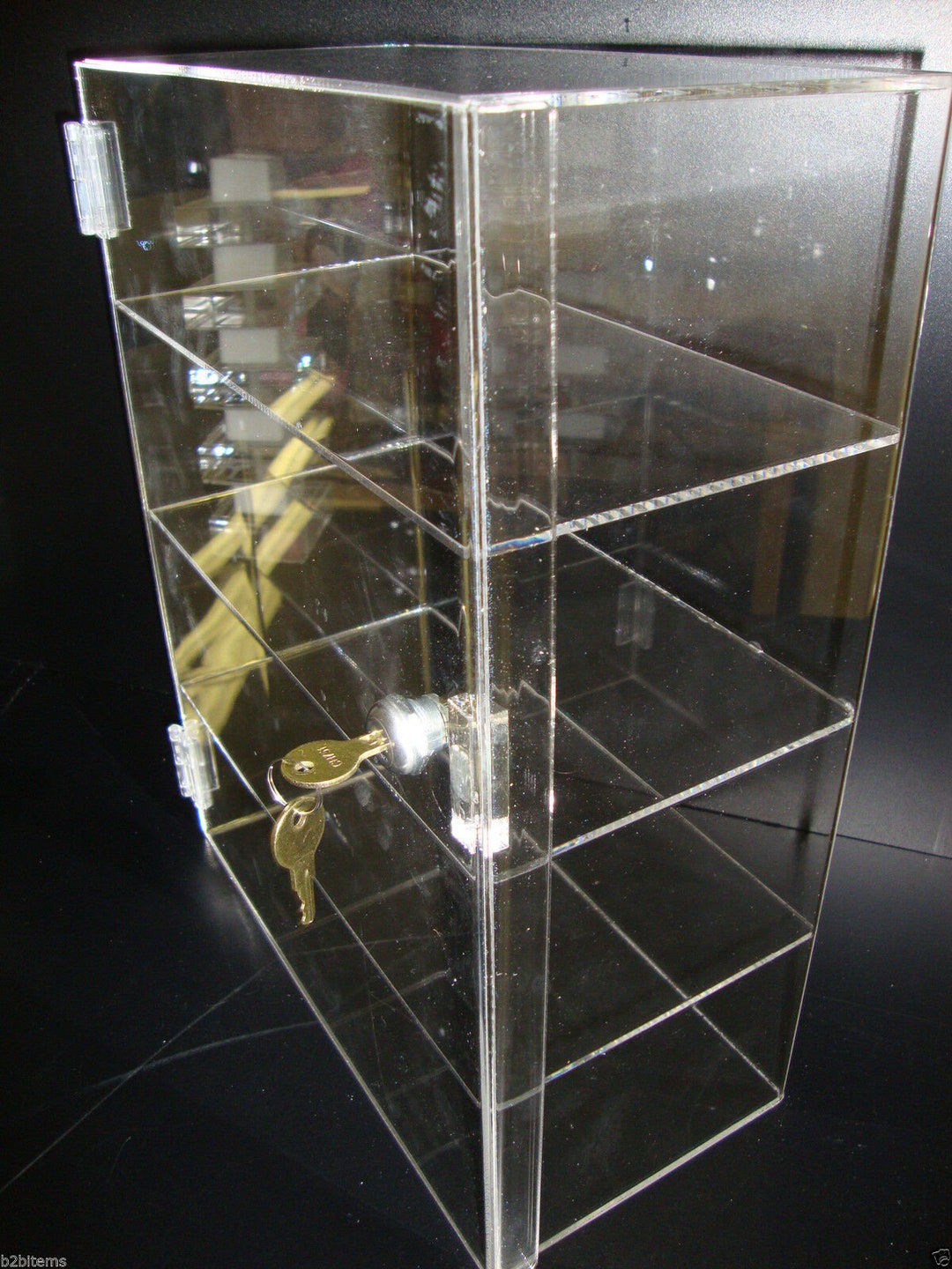 Displays2buy 12" X 6" X 16" Locking Security Showcase Safe Box Acrylic ...