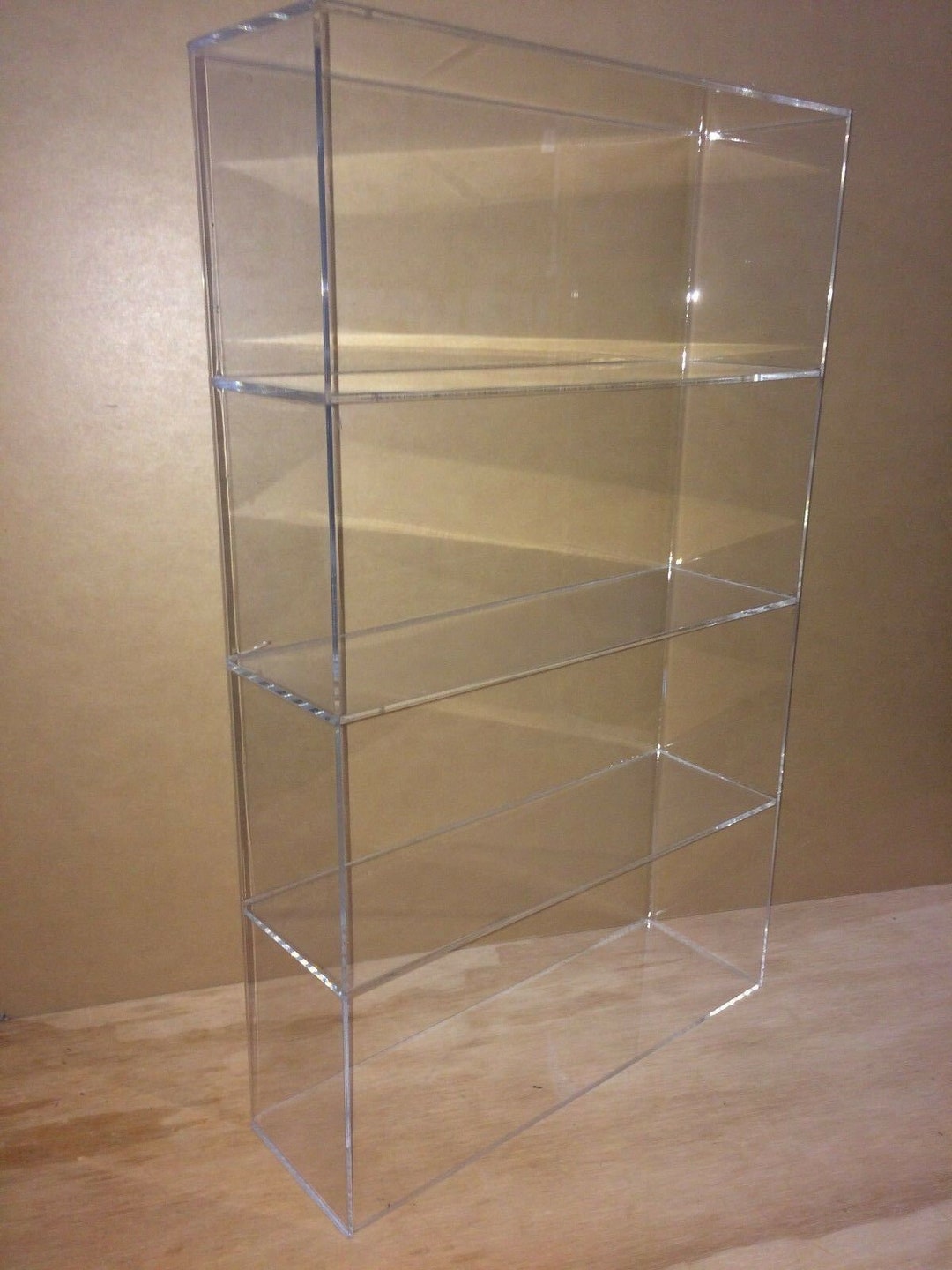 Displays2buy Acrylic Countertop Display Case, 3-shelf Showcase (no Door ...