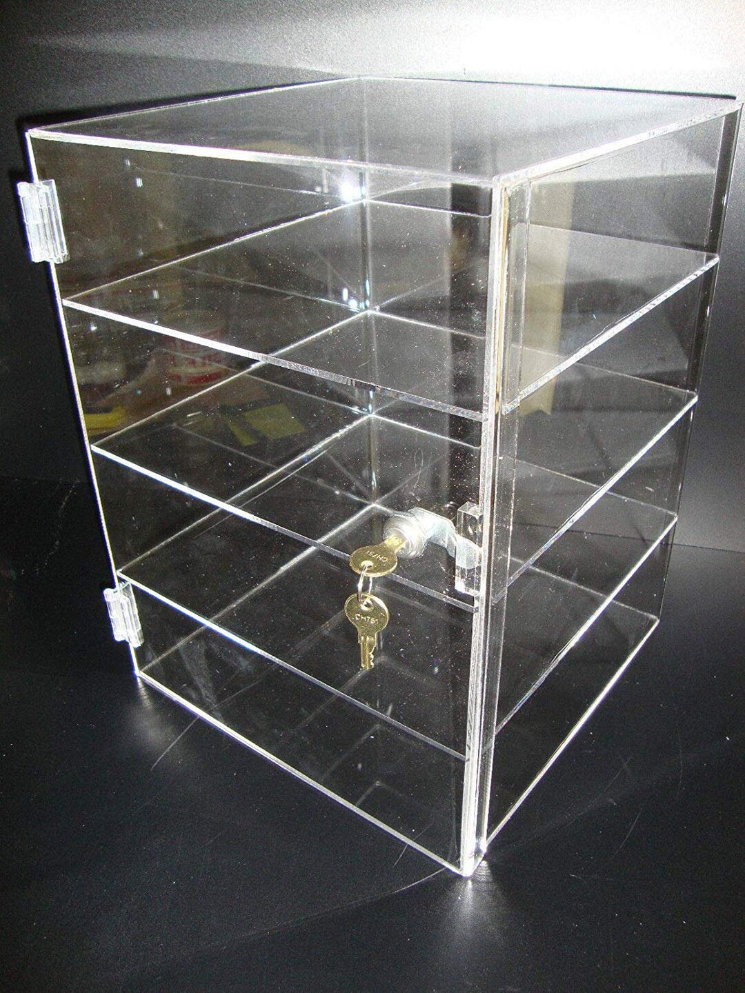 Displays2buy 12" X 12" X 16" Locking Security Showcase Safe Box Acrylic ...