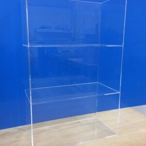 Displays2buy 12" X 6" X 19"h 2 Shelves WITHOUT DOOR Acrylic Lucite ...