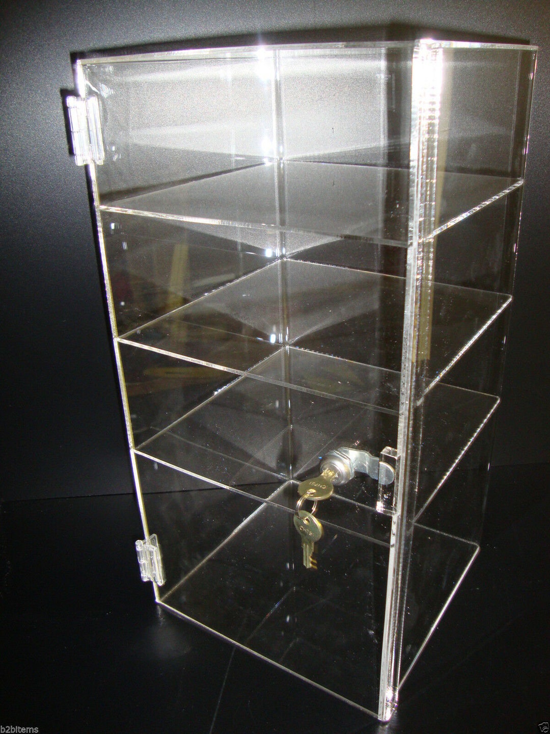 Displays2buy 9 1/2" X 9 1/2" X 19" Locking Security Showcase Safe Box ...