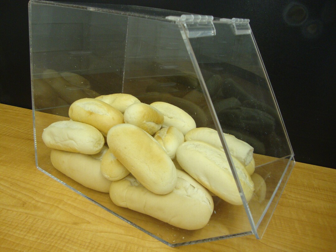 Displays2buy 10"w Bulk Bread Storage Acrylic Display Case Bakery Pastry ...