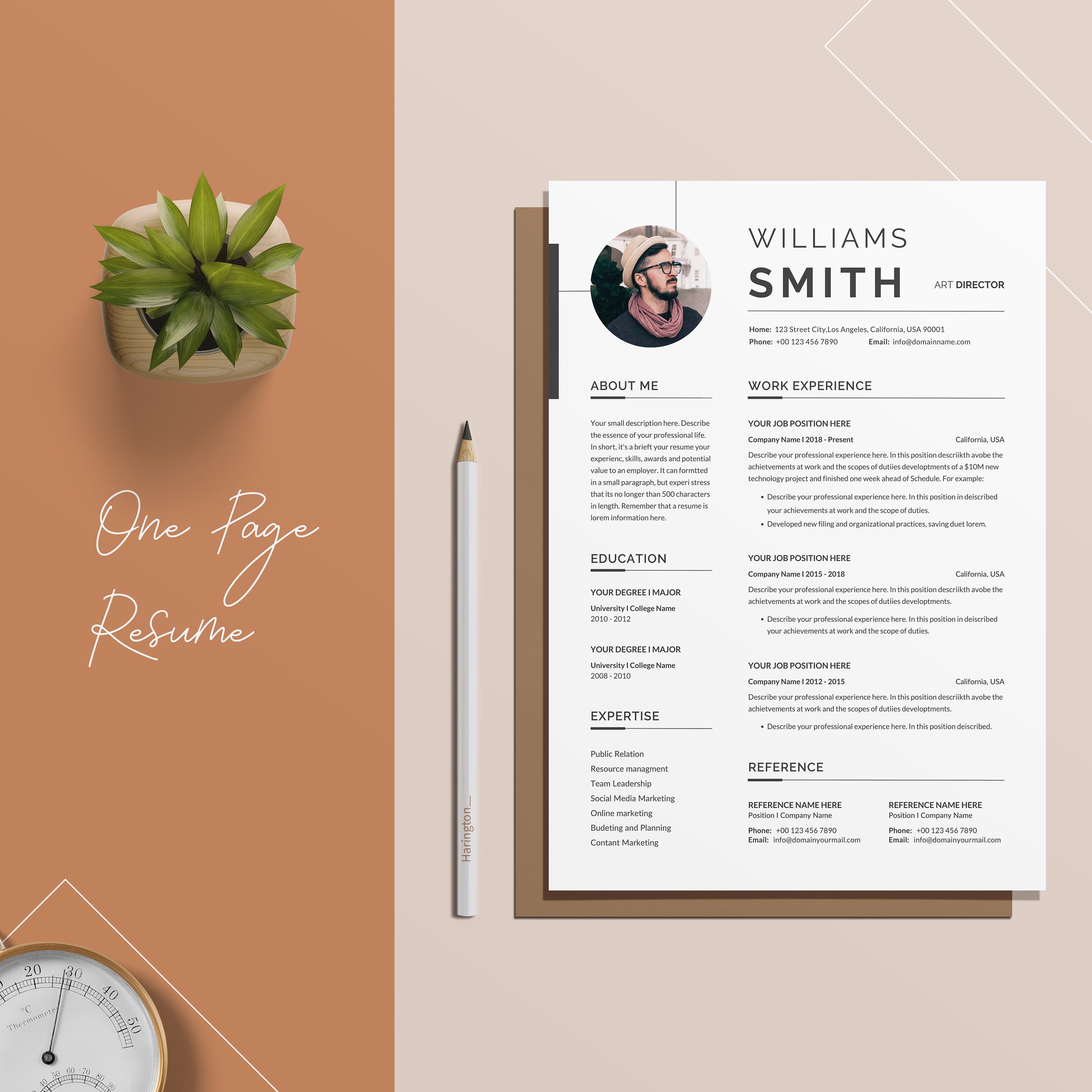 Editable Ats-friendly Modern Resume Template With Photo Can Be Accessed ...