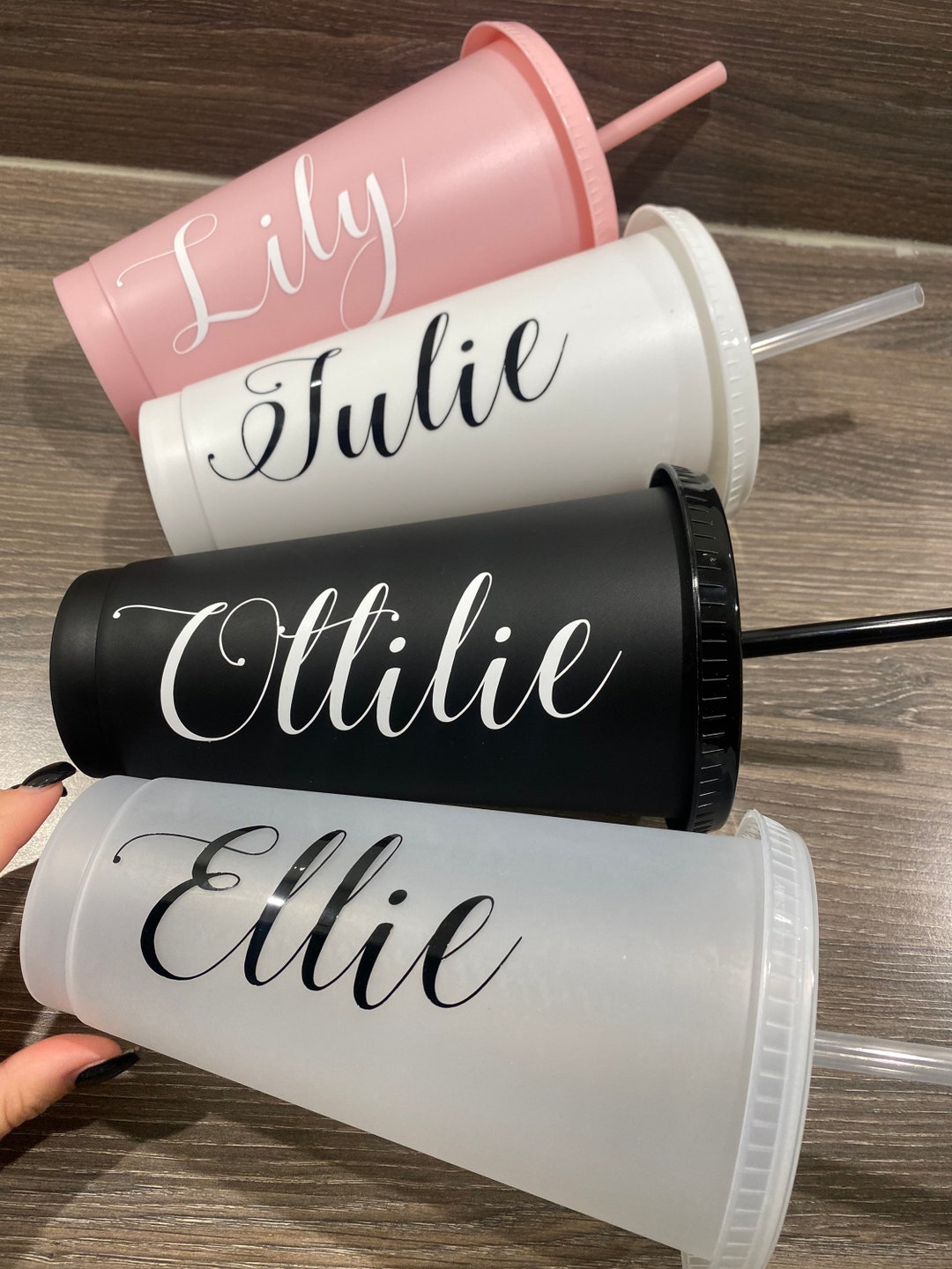 Personalised Name Cold Cup 24oz | Starbucks Cup With Lid and Straw ...