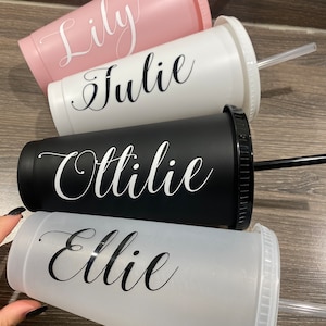 Personalised Name Cold Cup 24oz | Starbucks Cup With Lid and Straw ...