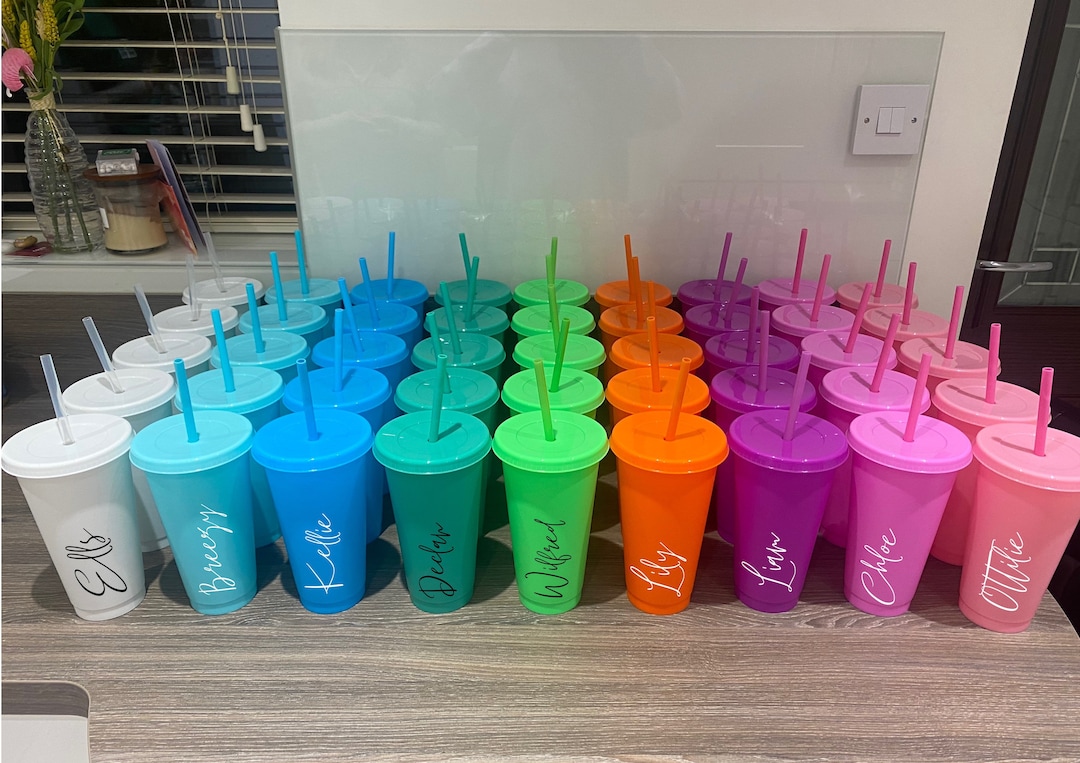Personalised Name Cold Cup 24oz | Starbucks Cup With Lid and Straw ...