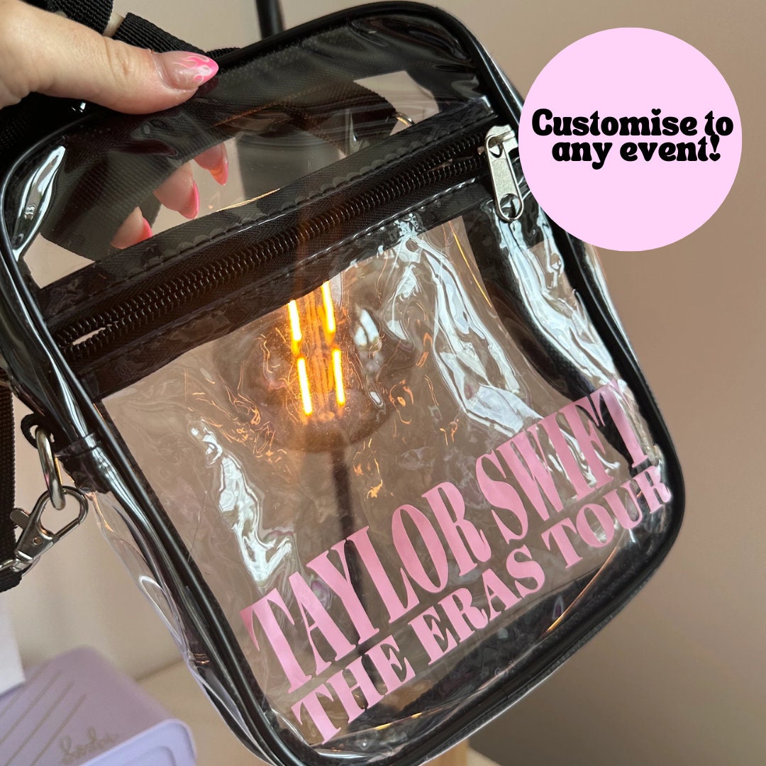 Clear Concert Bag | Stadium Bag | Personalised Bag | Customised | Tour ...