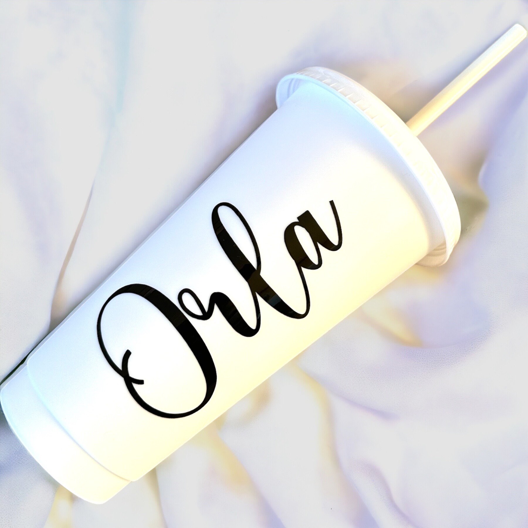 Personalised Name Cold Cup 24oz | Starbucks Cup With Lid and Straw ...