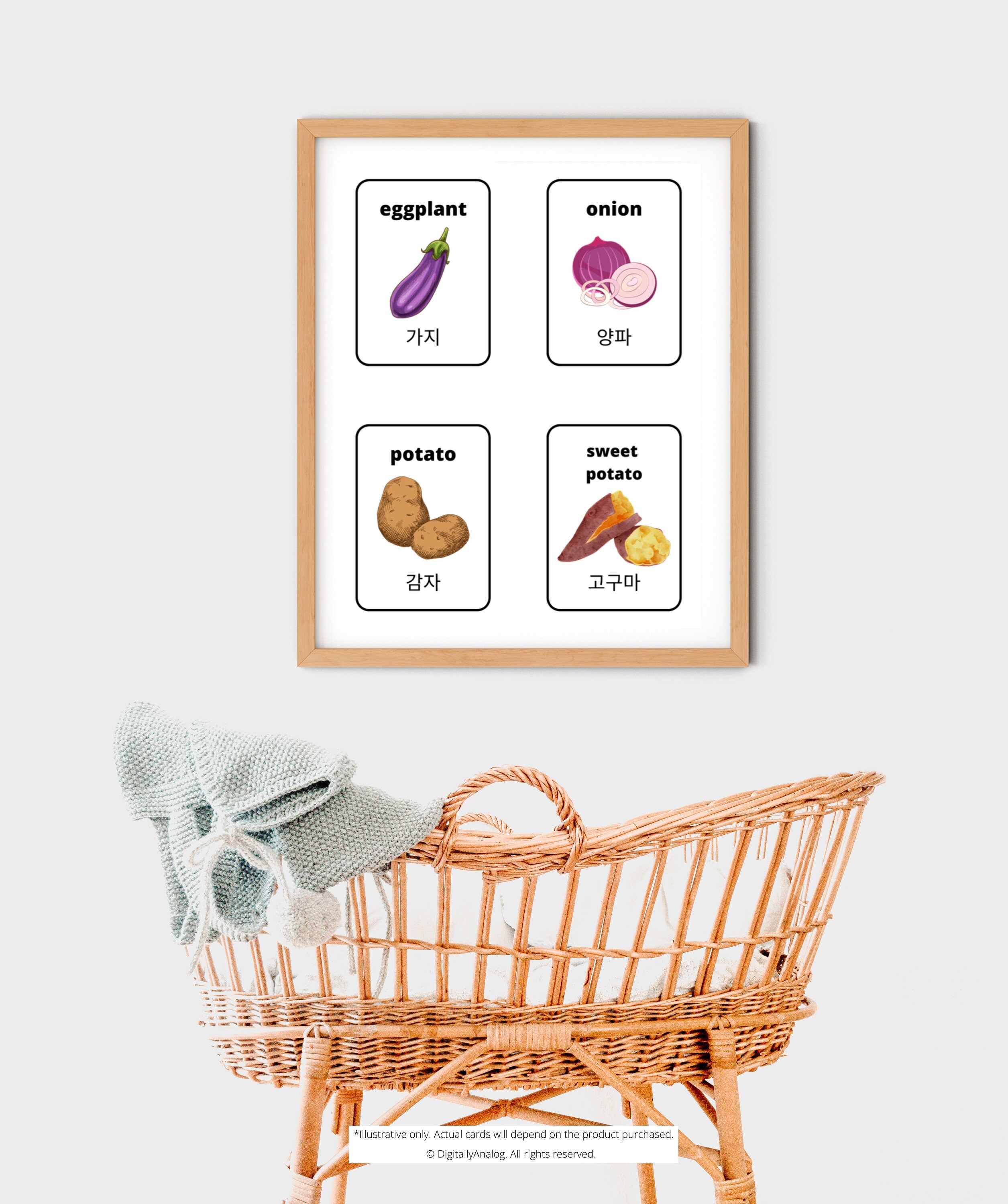 26 Korean English Alphabet Animal Flashcards / Prints - Etsy