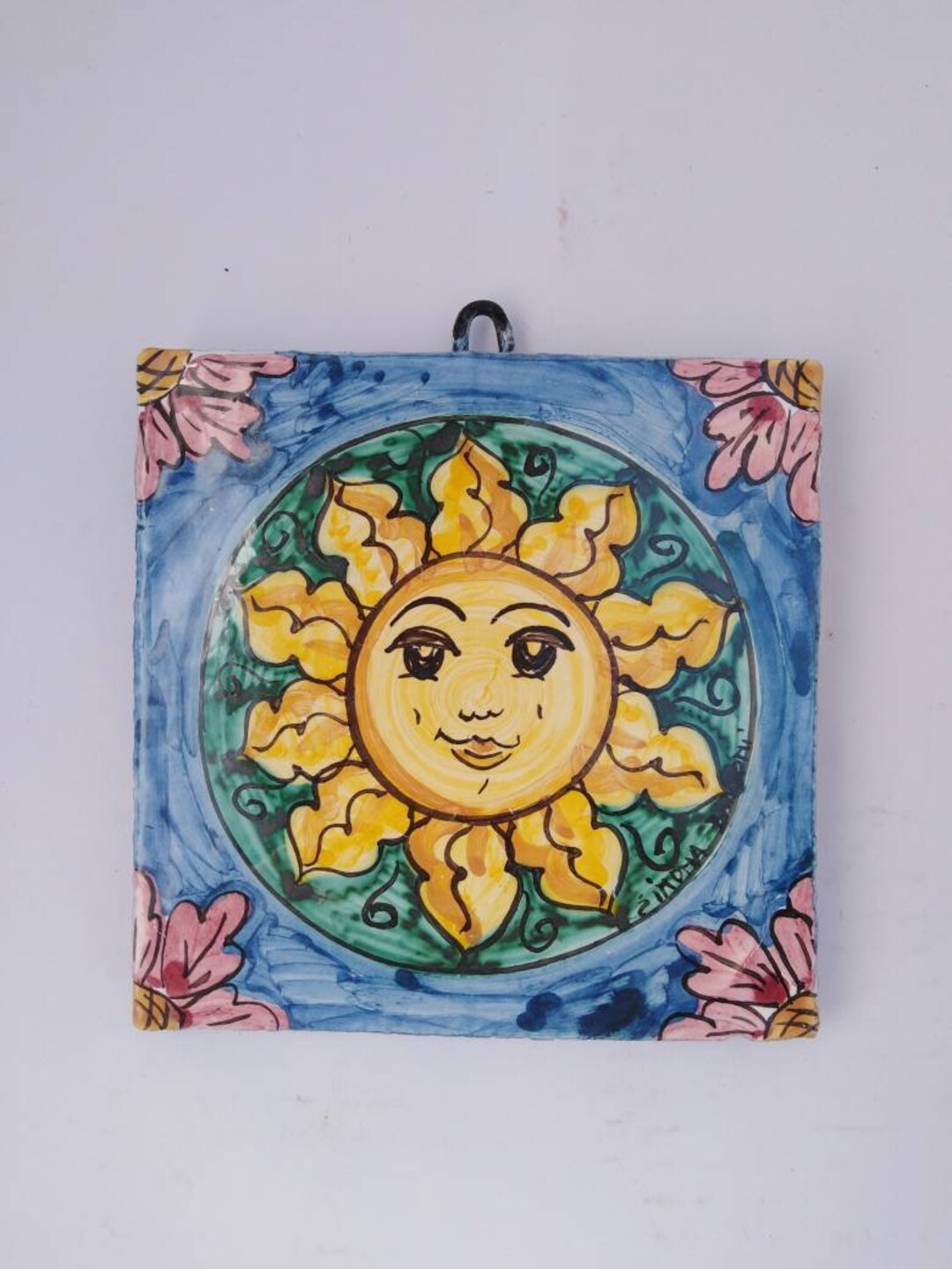 Sicilian Tile, 15x15 Cm Tile, Ornamental Tile, Ceramic Tile, Decorative ...