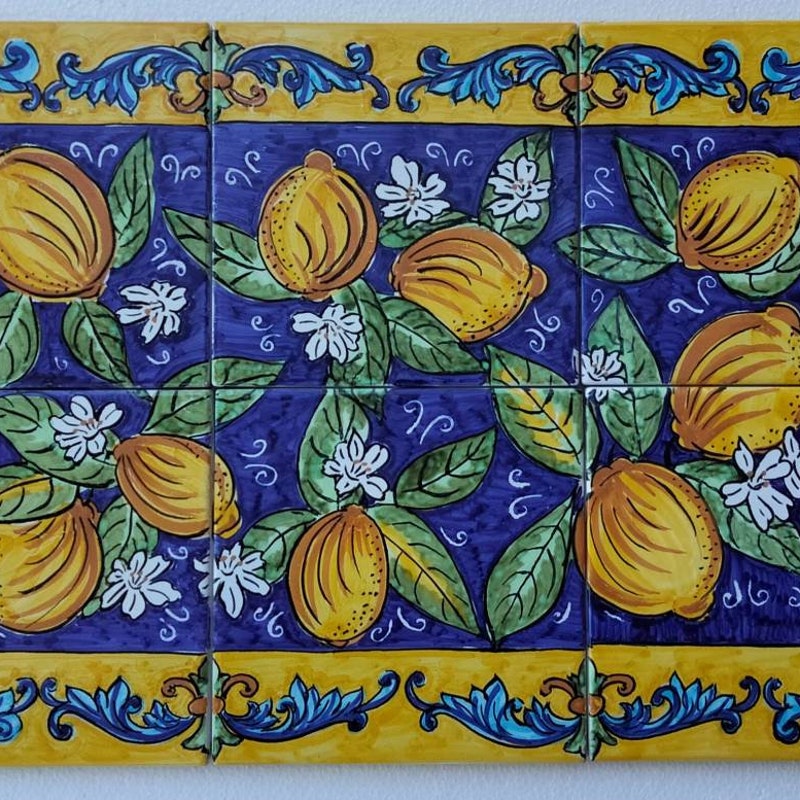 Italian Tile Mural - Etsy