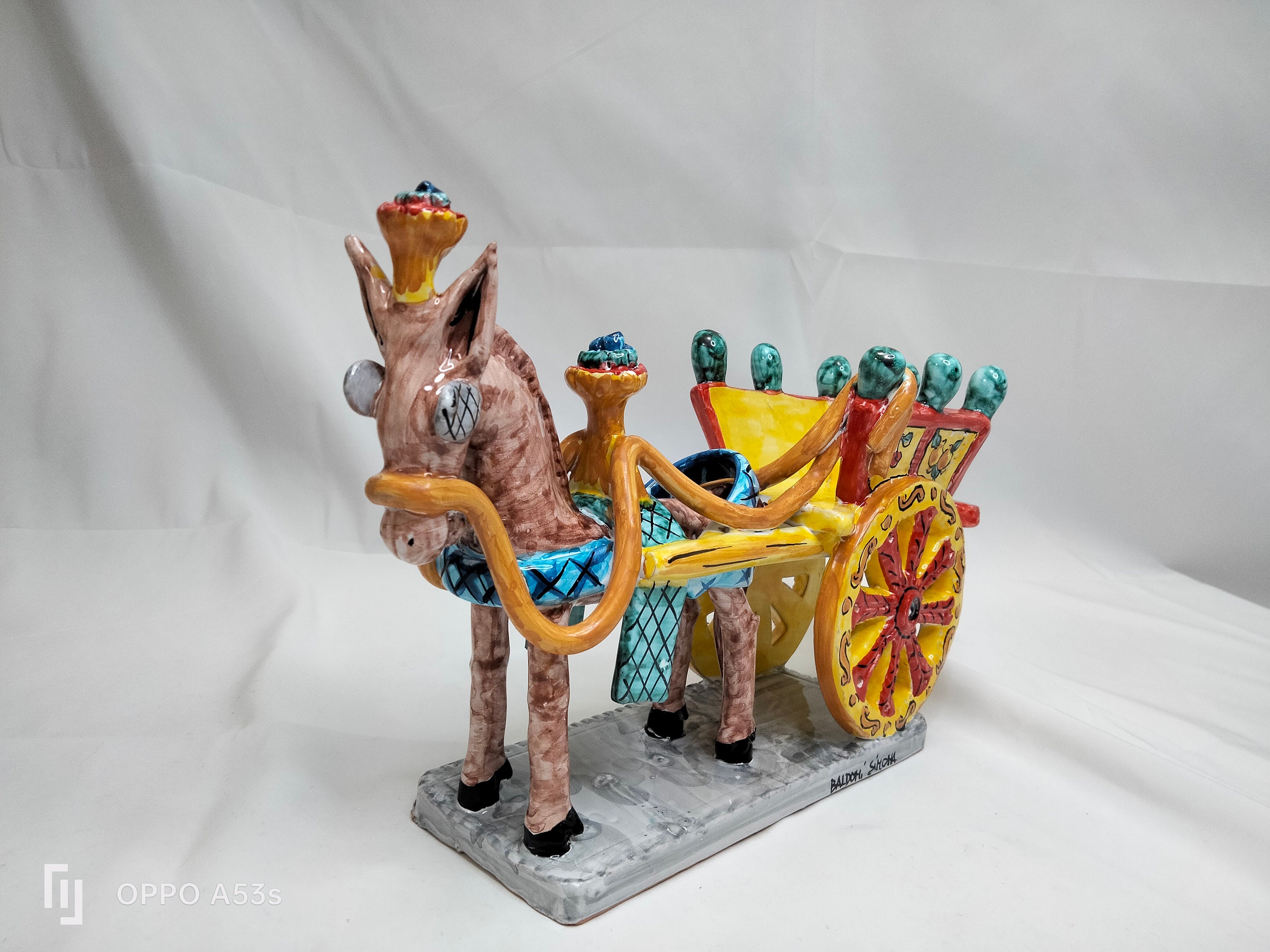 Sicilian Cart, Ceramic Cart, Sicilian Decorations, Sicilian Ceramics ...