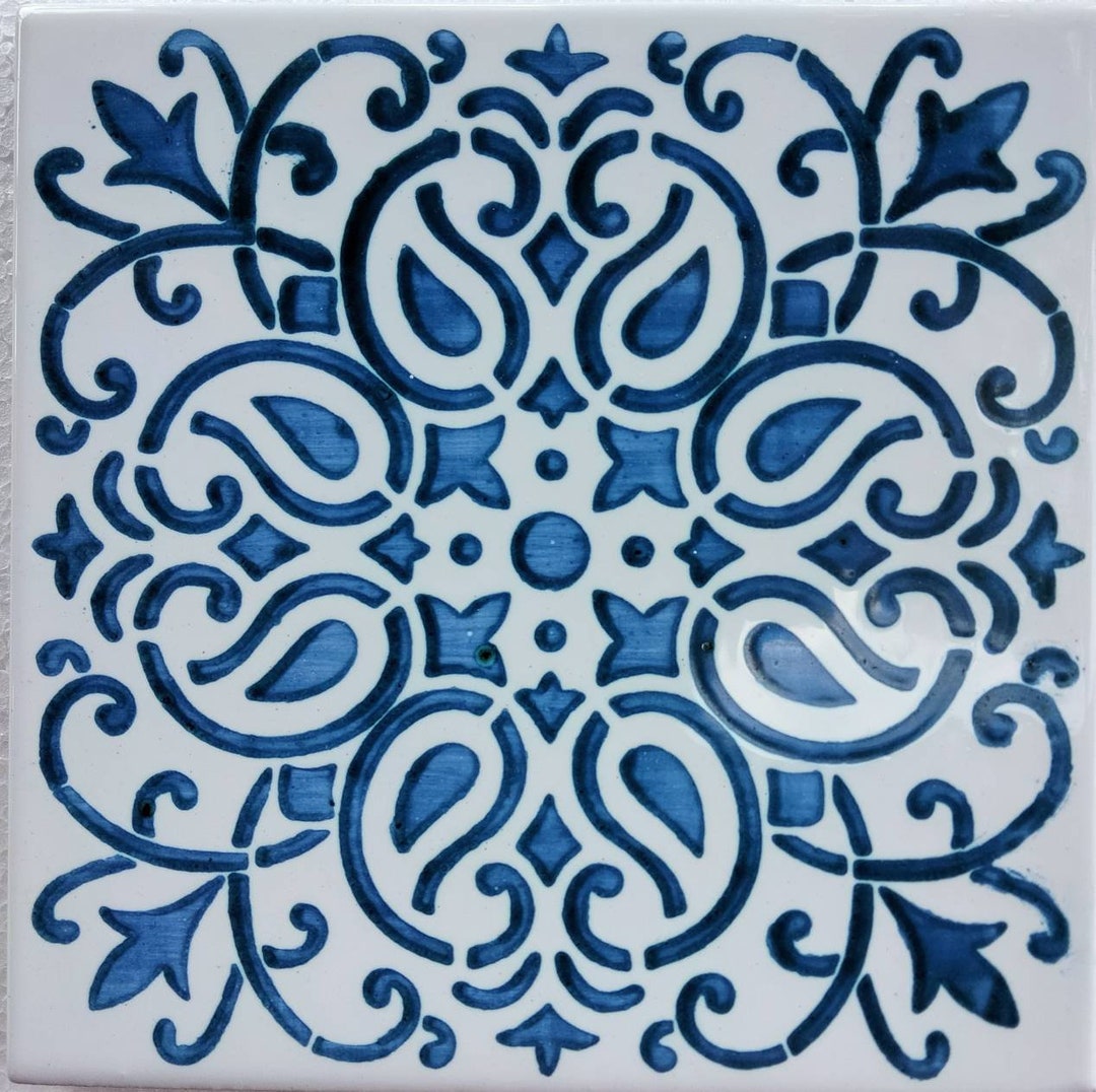 Set of 9 Sicilian Tiles, Tile Mosaic, Backsplash, Sicilian Decorations ...