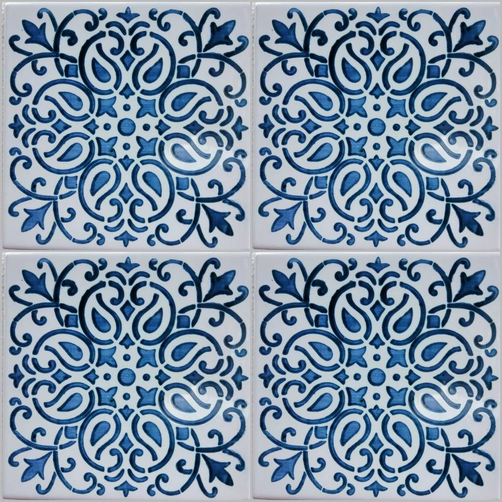 Set of 9 Sicilian Tiles, Tile Mosaic, Backsplash, Sicilian Decorations ...