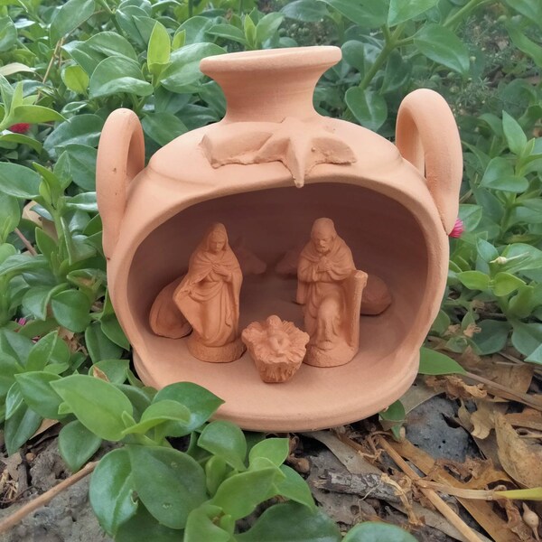 Terracotta Nativity Set - Etsy