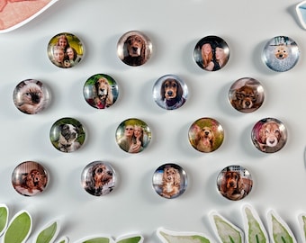Handmade Round Glass Manchester Bee Magnets | Custom Glass Magnets ...