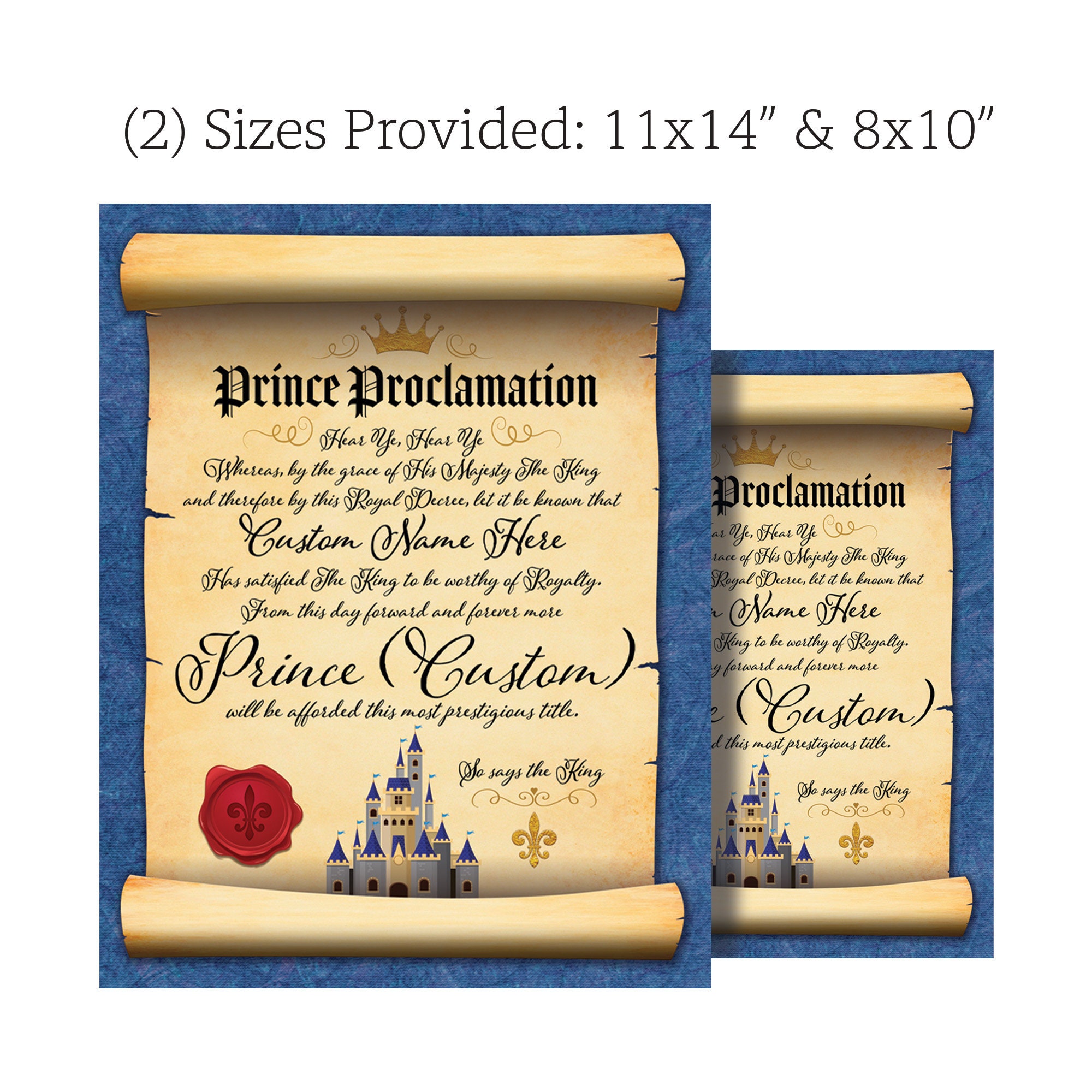 Custom Prince Scroll / Digital Download / Prince Proclamation Poster ...