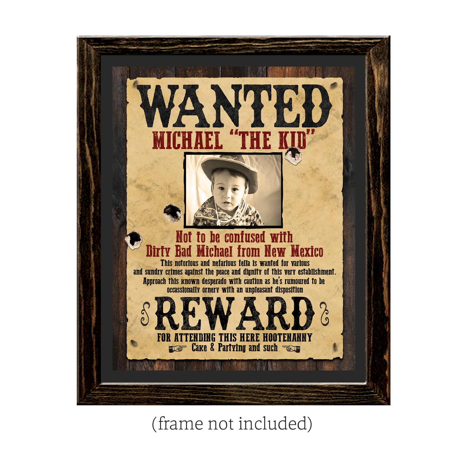 Custom Wanted Poster / Digital Download / Kids Party Wanted Poster ...